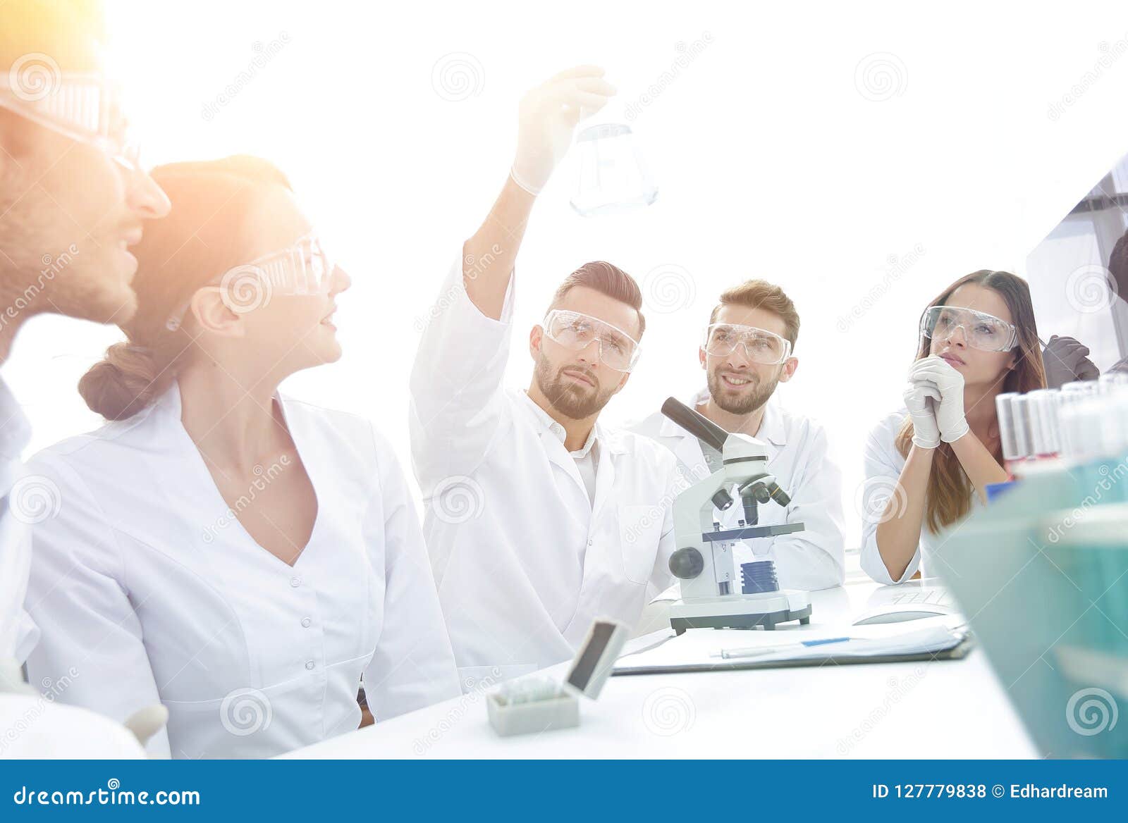 Group of Young Workers are Working in Biochemistry Lab, Stock Photo ...