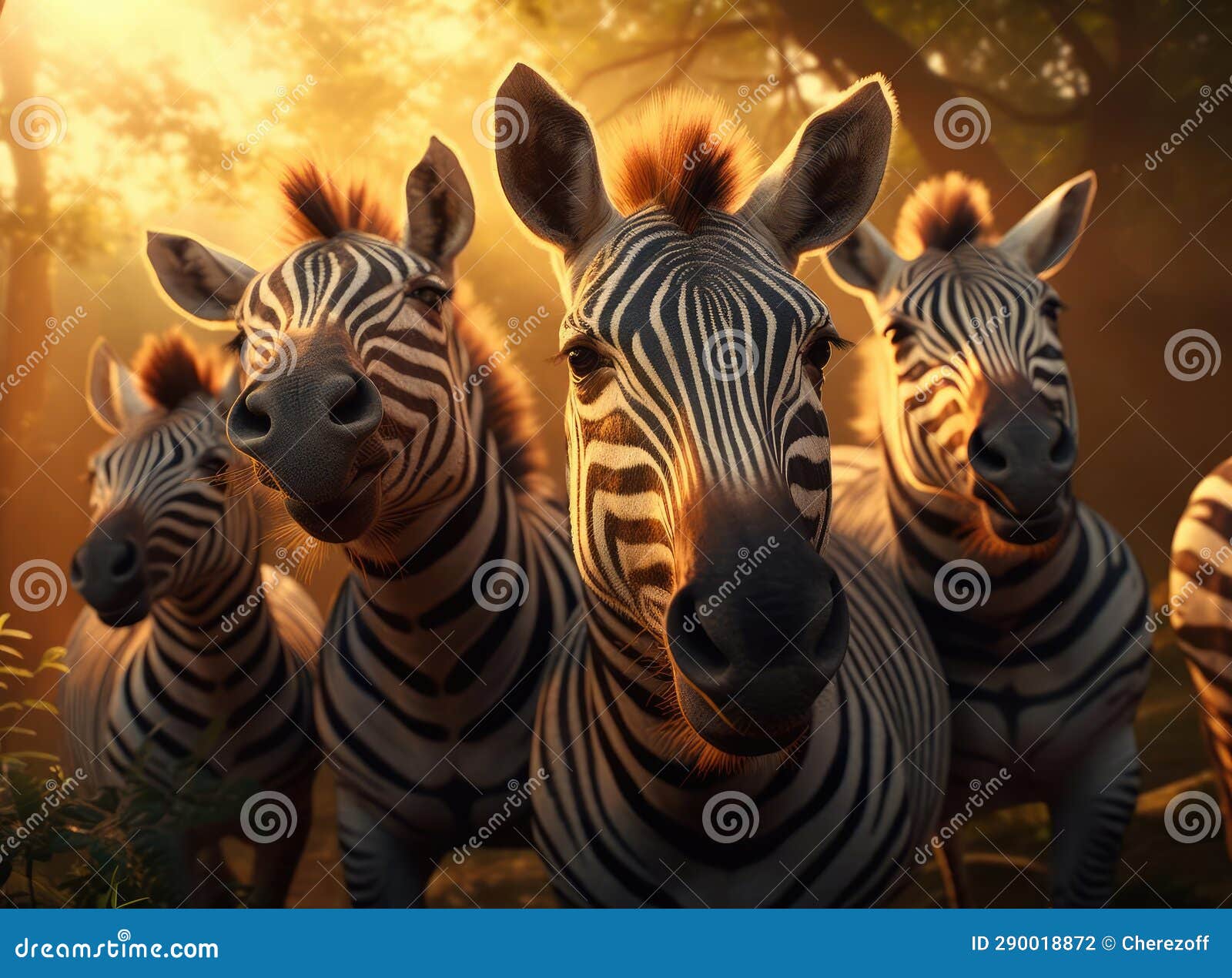 A group of zebras stock photo. Image of travel, animal - 290018872