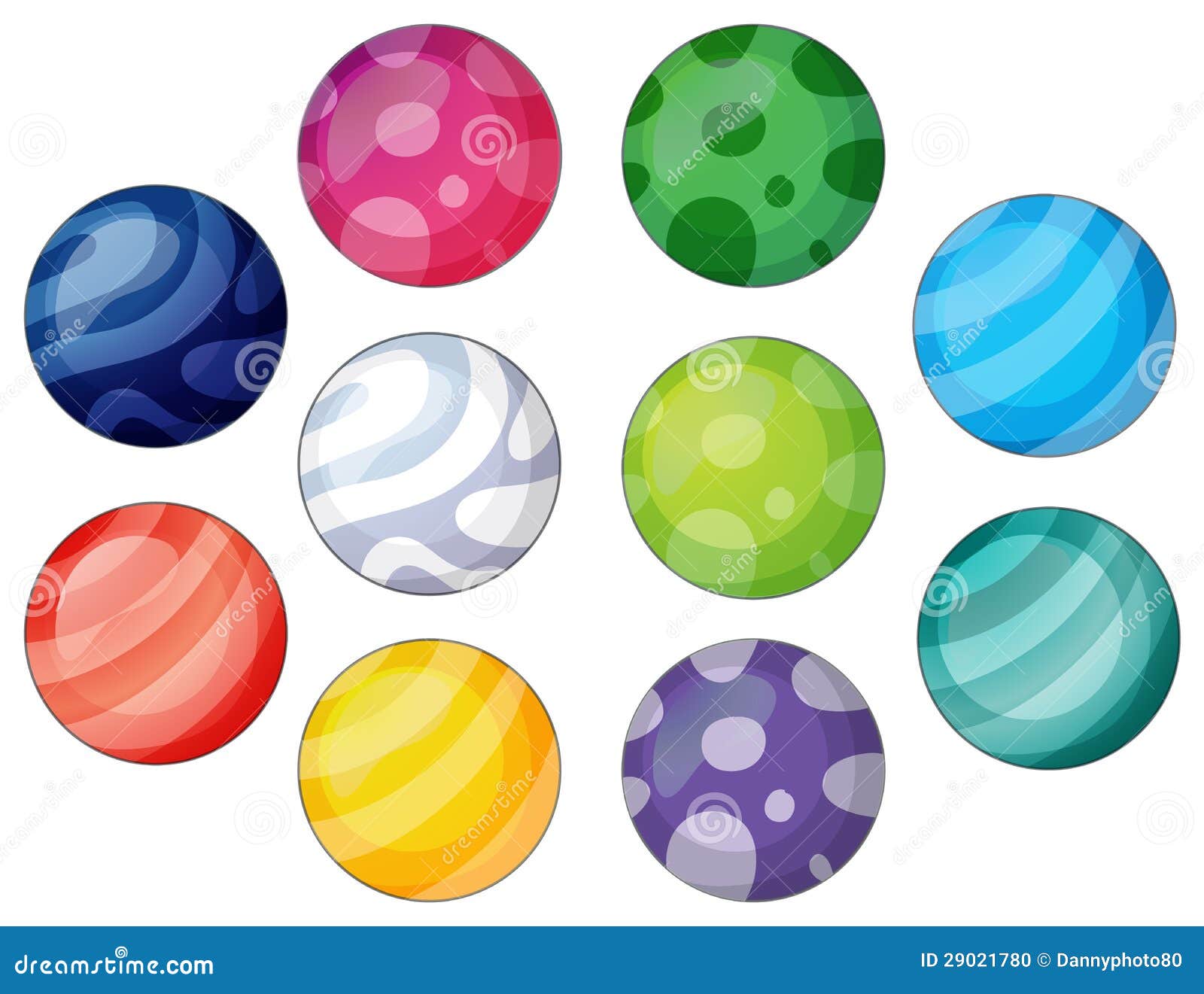 Groupe de billes illustration de vecteur. Illustration du isolement ...