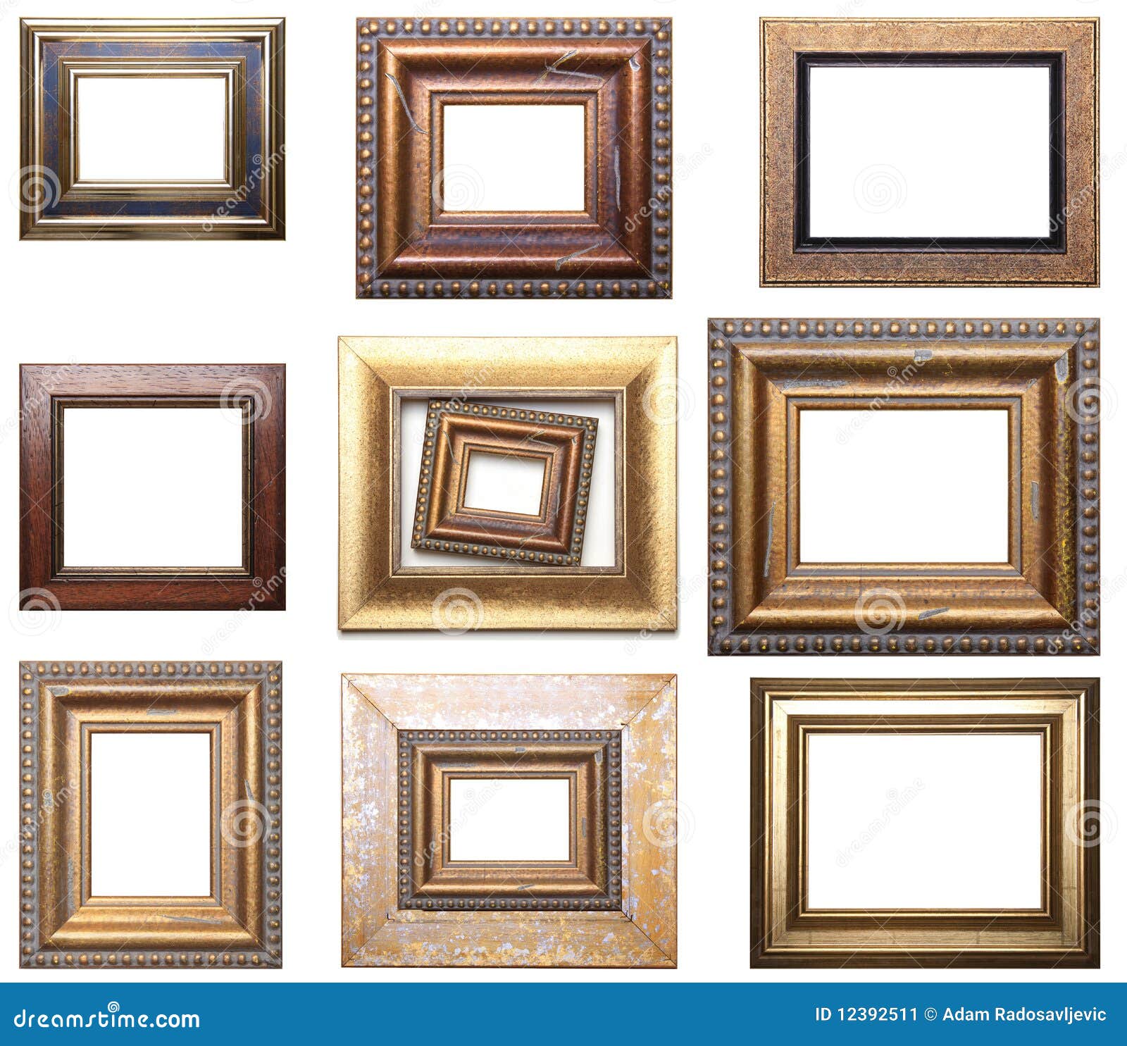 Groupe De Cadres De Tableau Image stock - Image du illustration ...