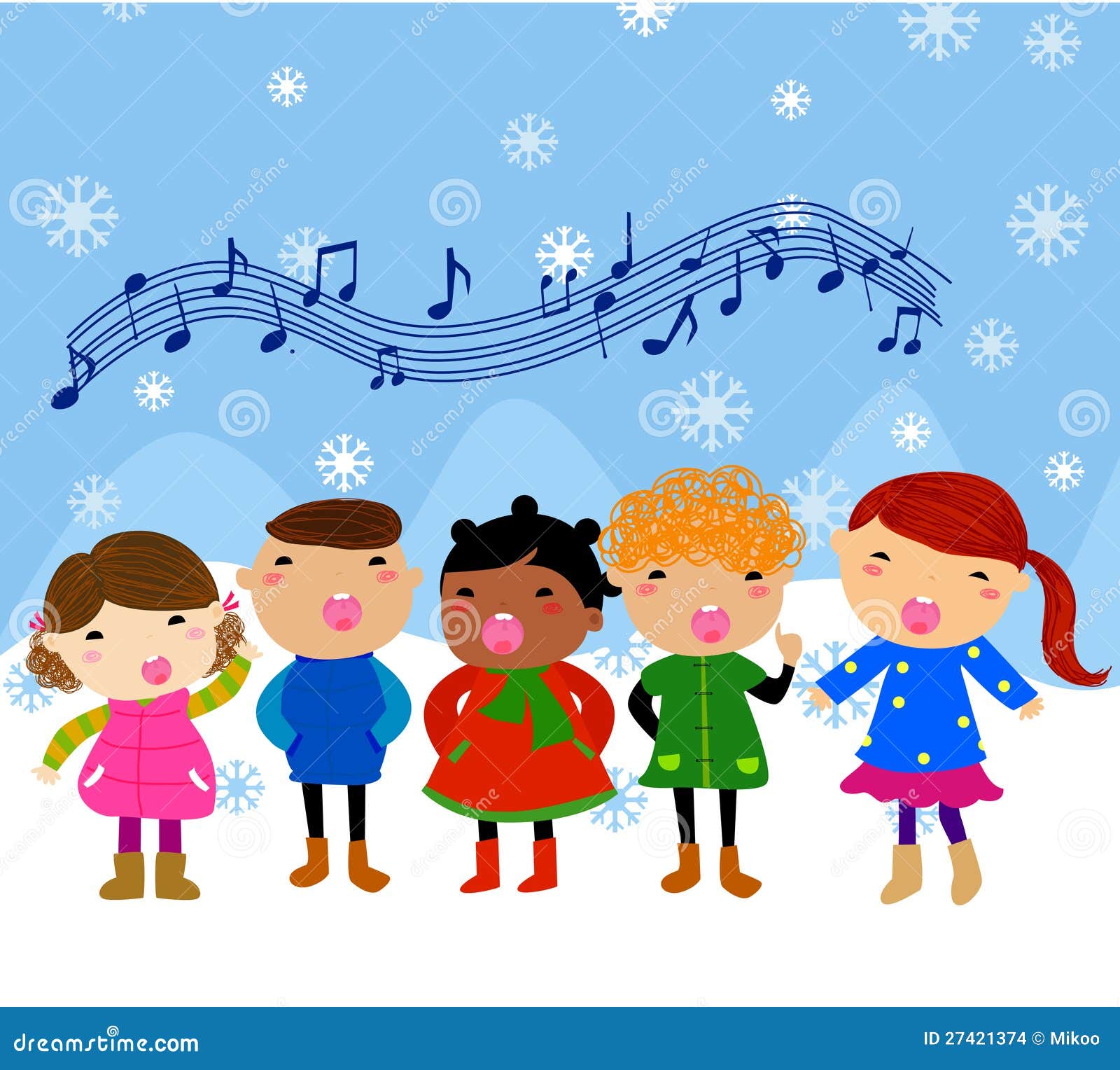 Chant D Enfants Stock Illustrations, Vecteurs, & Clipart – (1,745 Stock ...