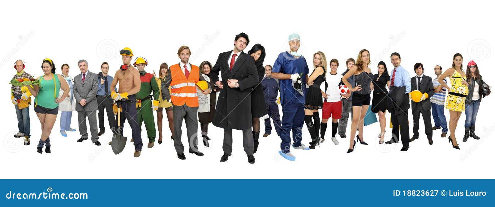 Groupe de personnes image stock. Image du sorts, professionnel - 18823627