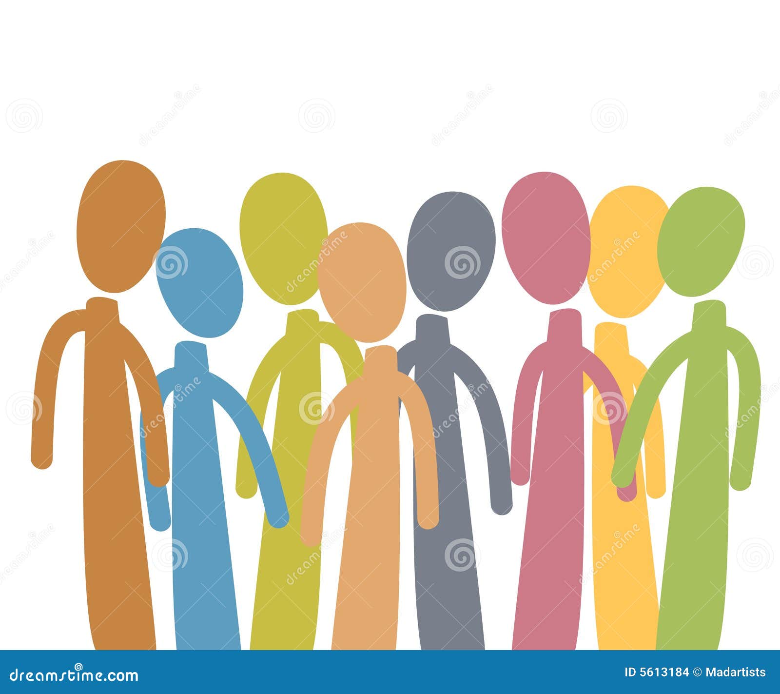 Groupe de personnes divers illustration stock. Illustration du ensemble ...