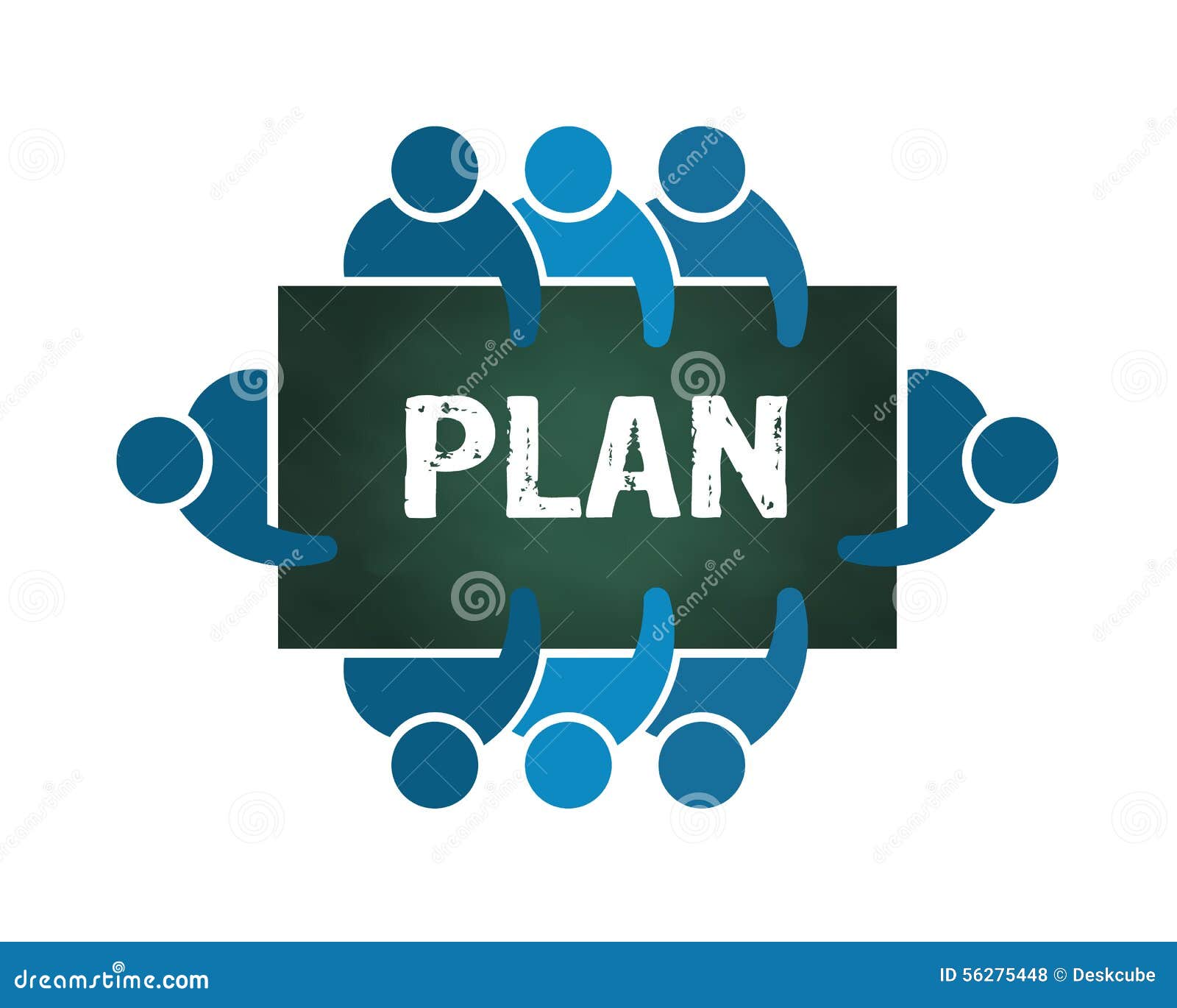 Groupe De Personnes Planification Illustration de Vecteur ...