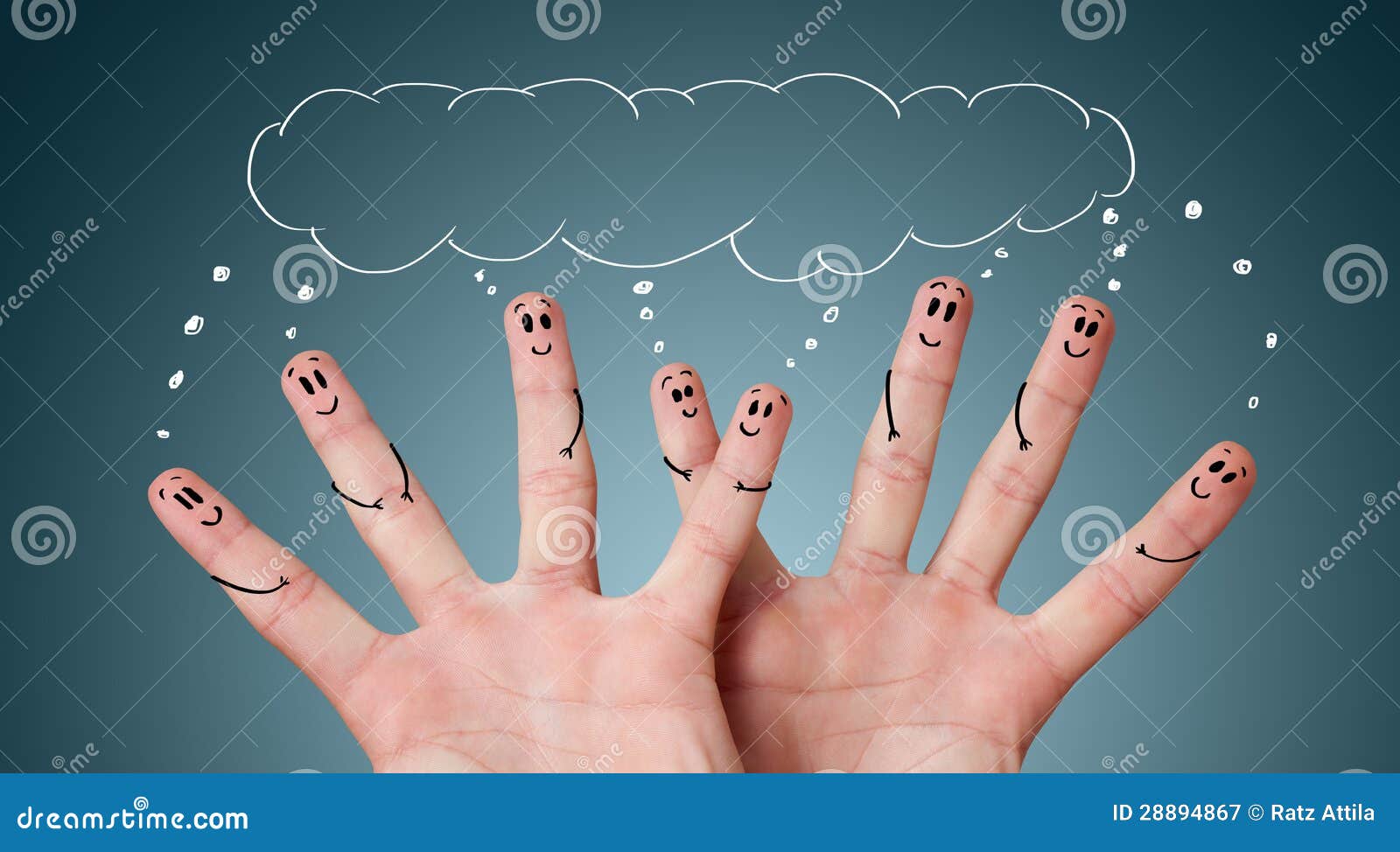 Groupe Heureux De Smiley De Doigt Image stock - Image du vide, heureux ...