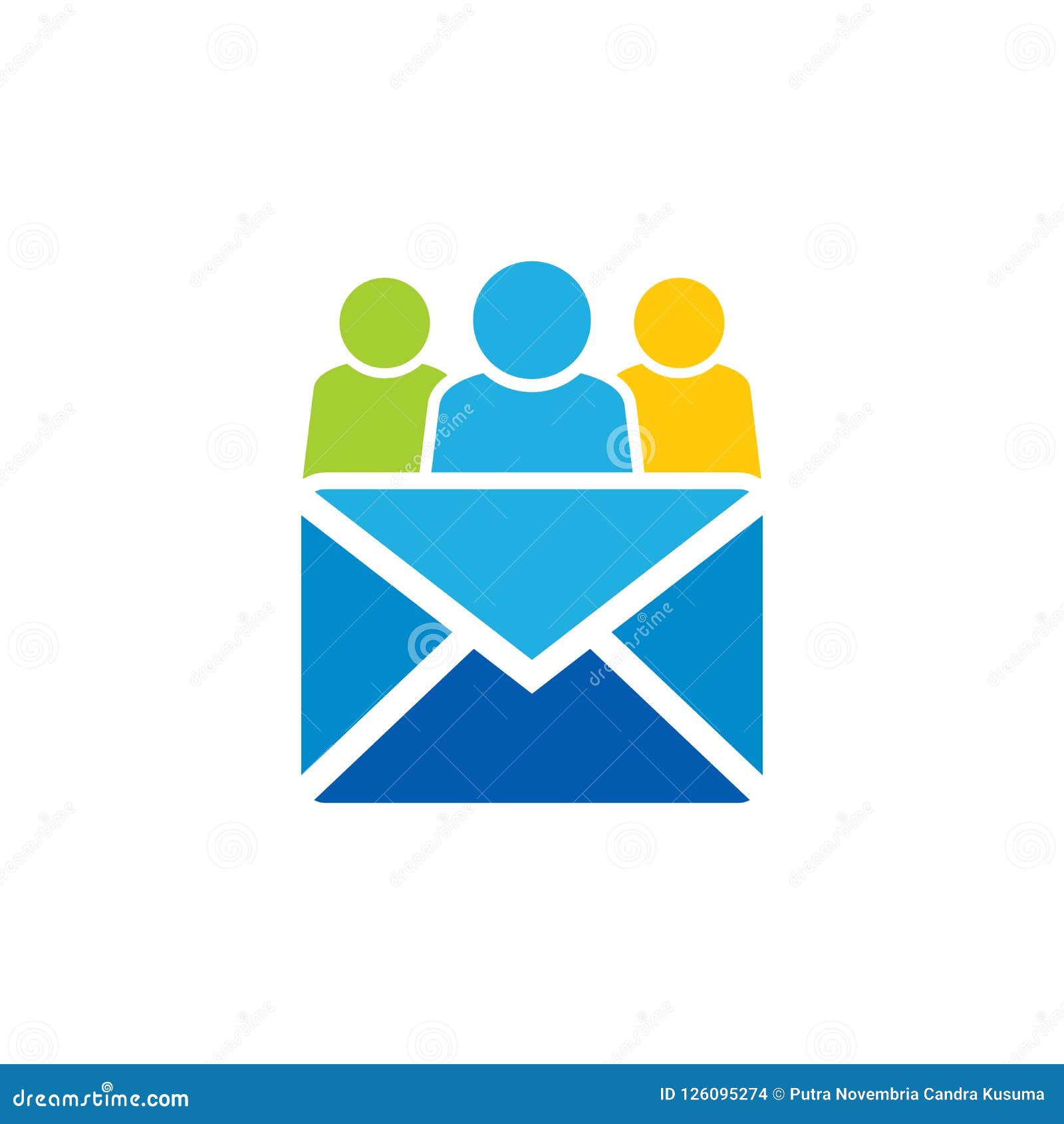 Groupe Logo Icon Design De Courrier Illustration de Vecteur ...
