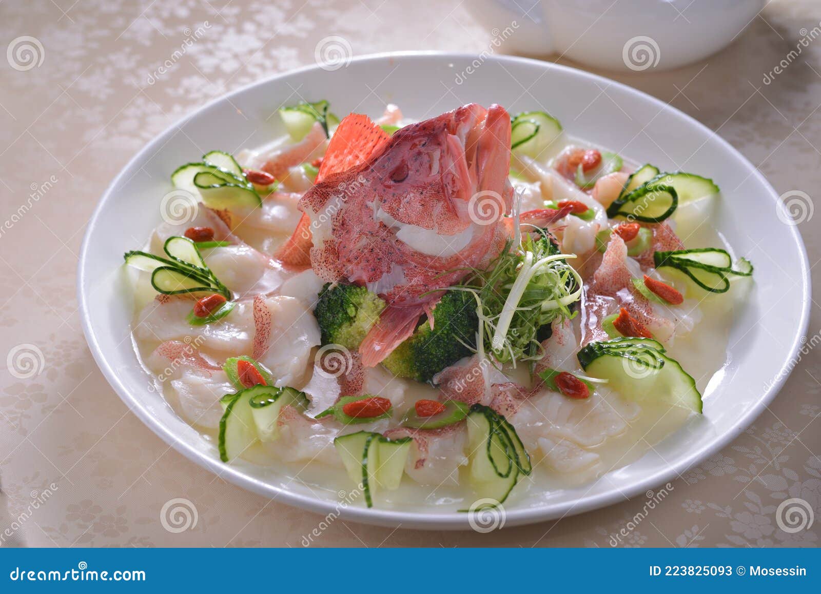 Grouper fish cuisine stock image. Image of minced, sauce - 223825093
