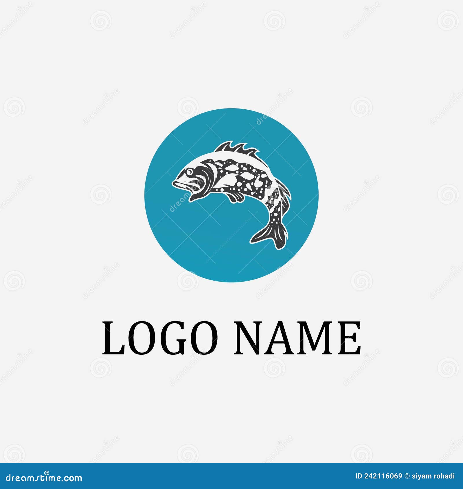 Grouper Logo Vector Illustration Design Icon Logo Stock Vector ...