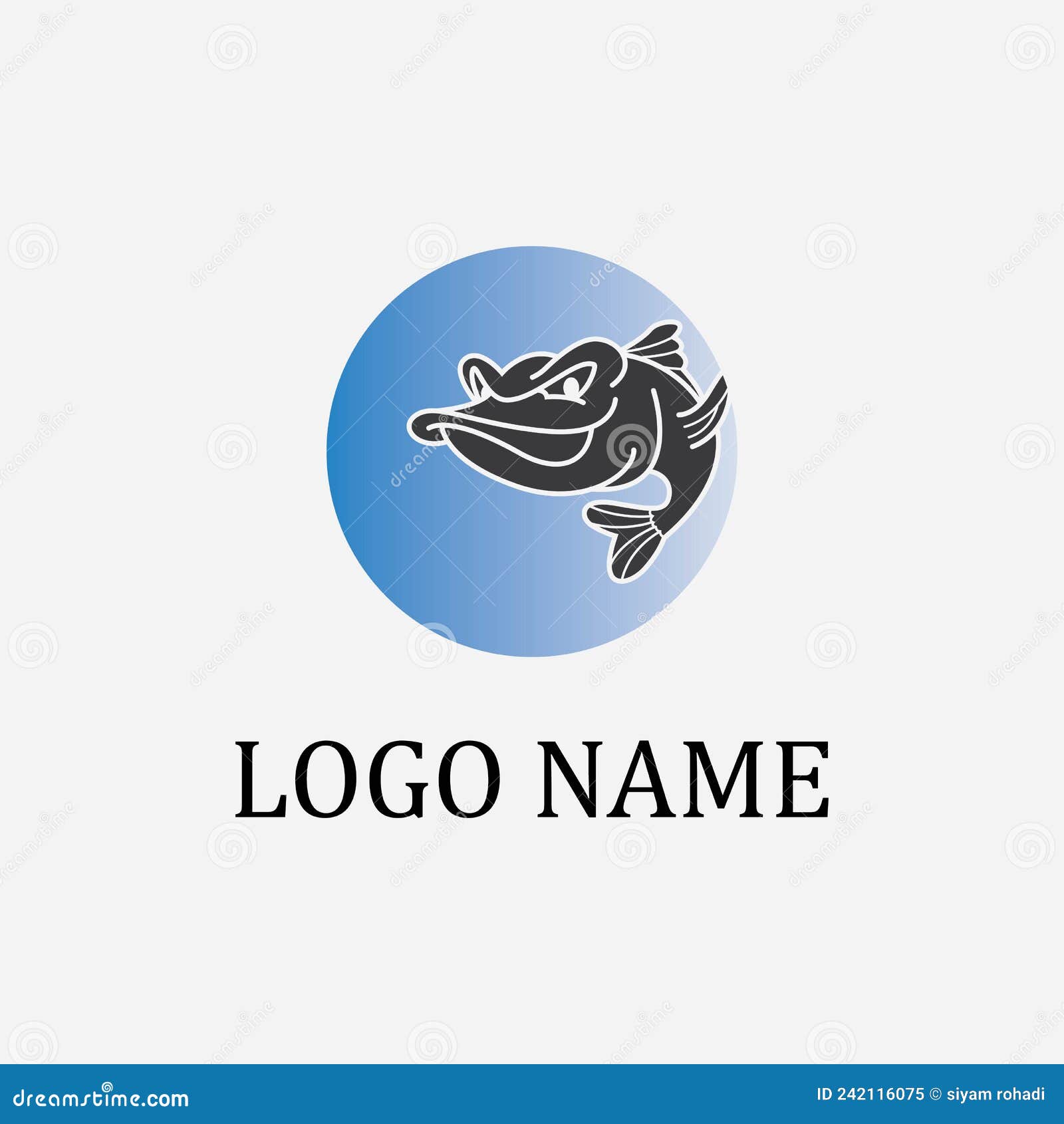Grouper Logo Vector Illustration Design Icon Logo Stock Vector ...