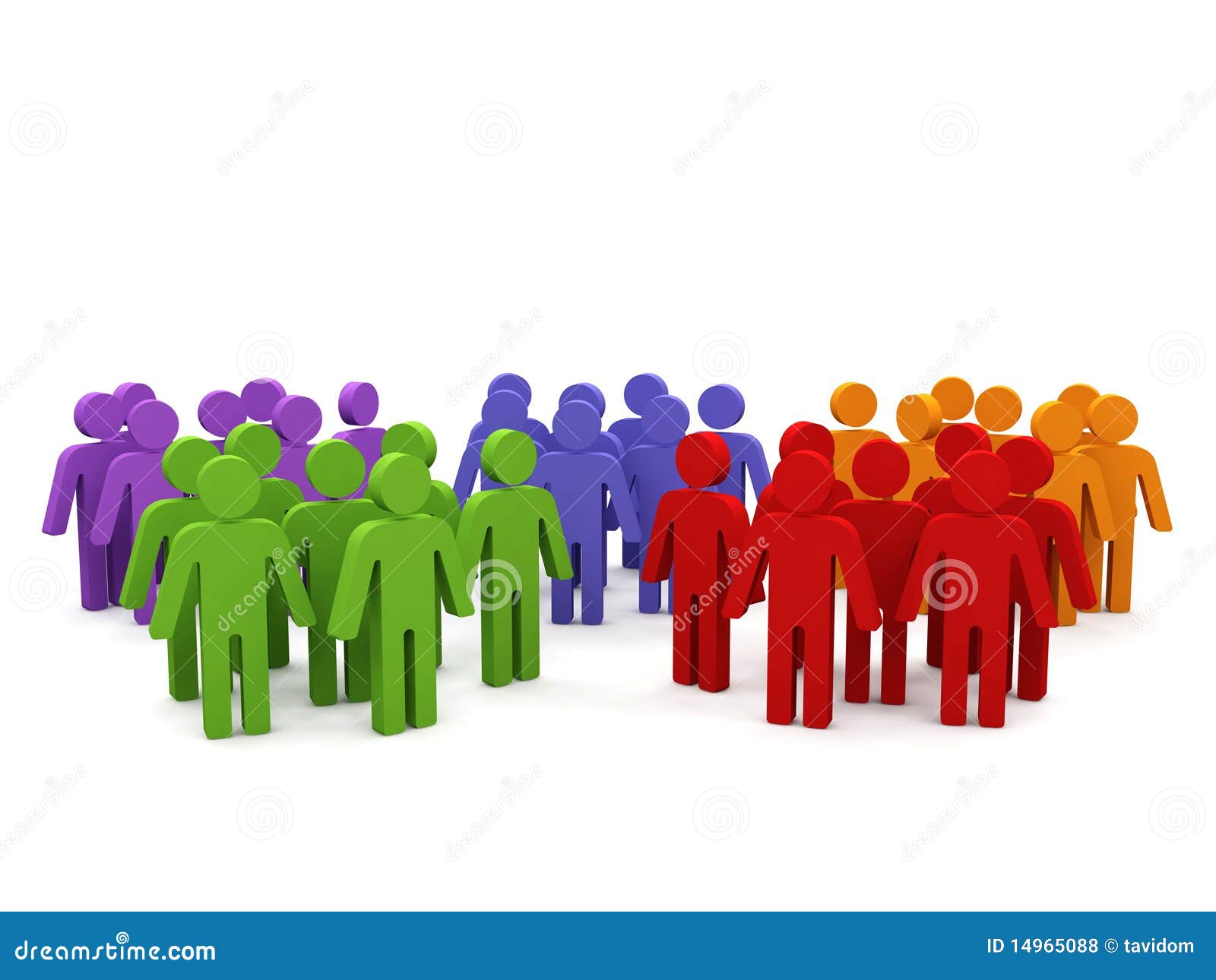 Groupes De Personnes. Photos libres de droits - Image: 14965088