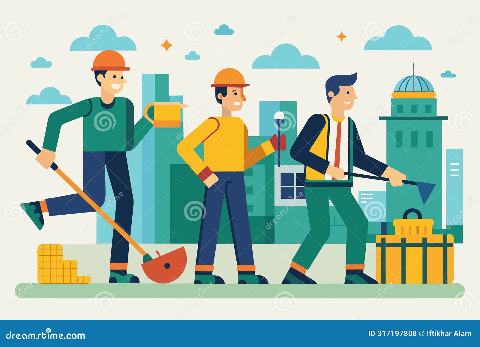 Workforce Comrades Line Icons Collection. Teamwork, Collaboration ...