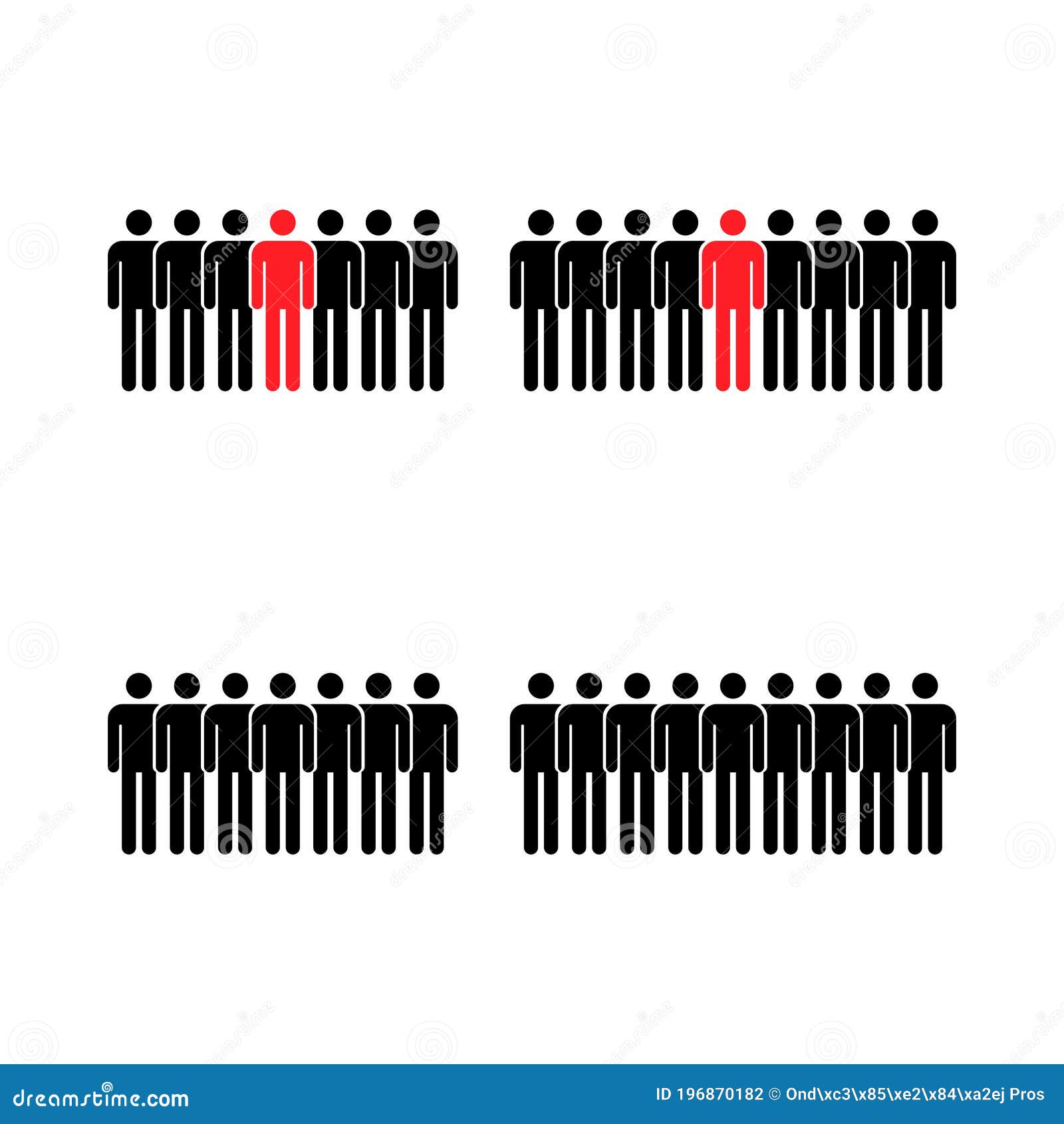 Grouping People Collection Flat Icon Isolated On White Background ...