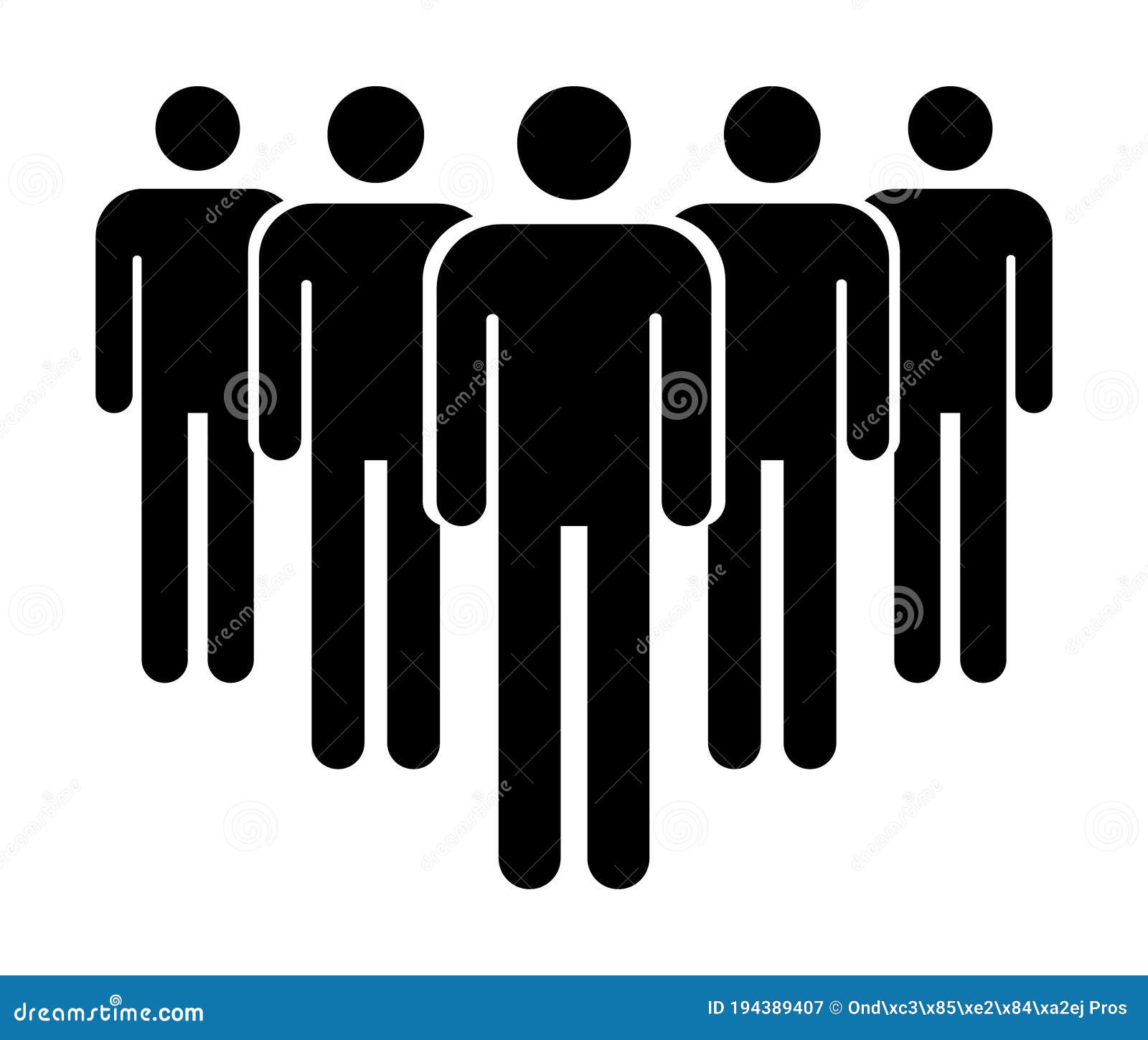 Grouping People Flat Icon Isolated on White Background. Teamwork Symbol ...