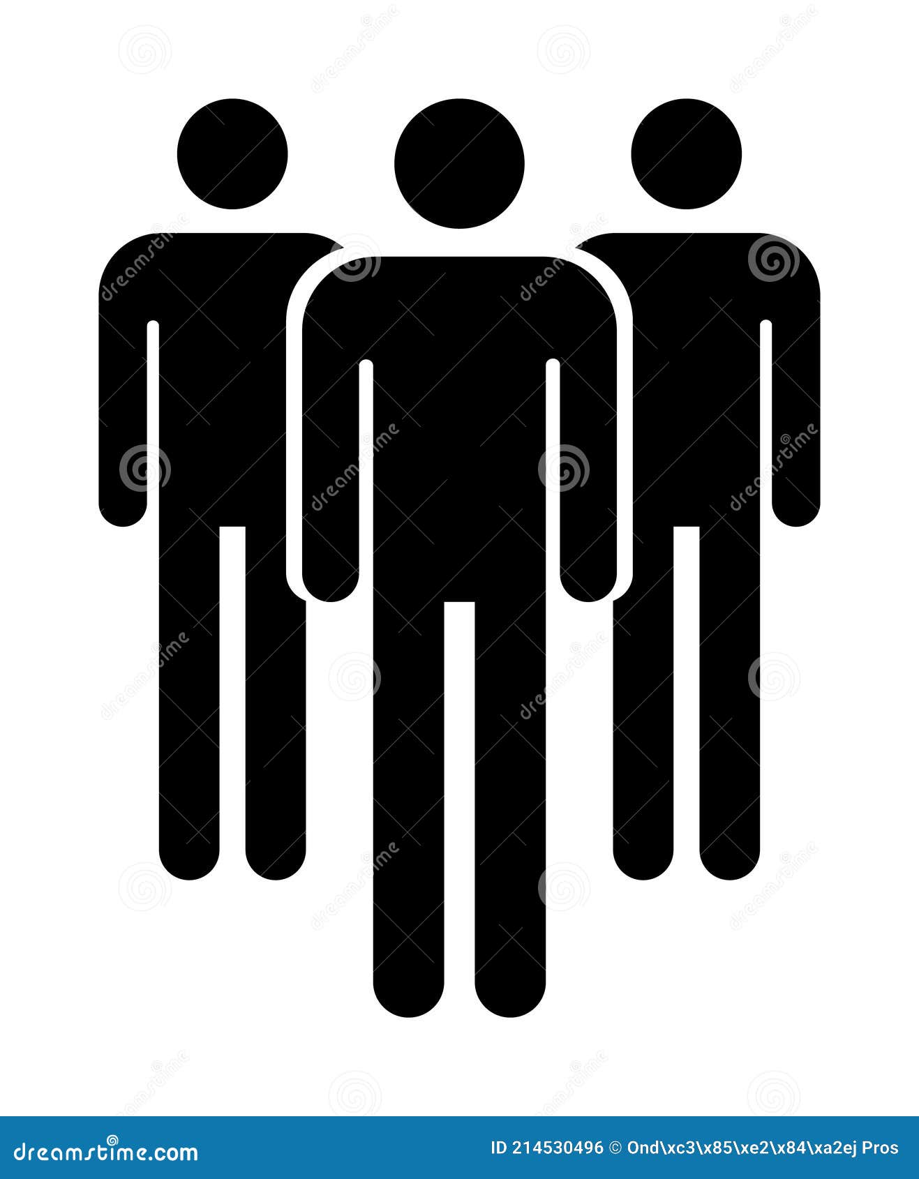 Grouping People Flat Icon Isolated on White Background. Teamwork Symbol ...