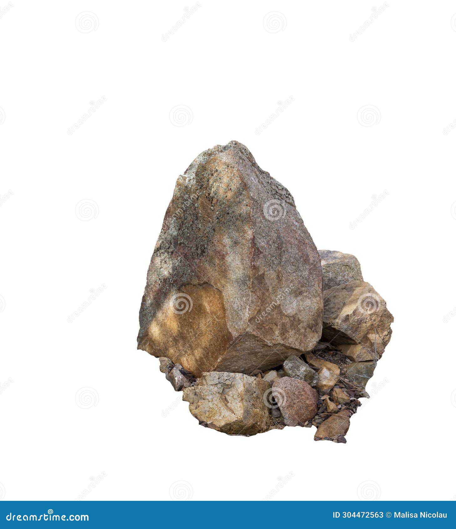 Grouping of Rocks and Boulders with Varying Colors and Textures and ...