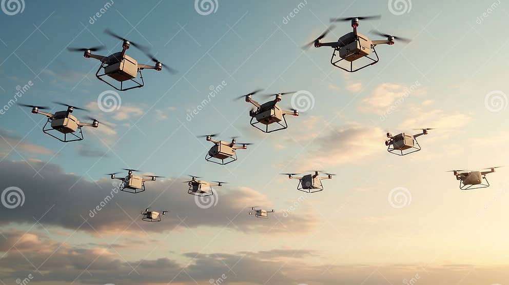 Groups of Autonomous Drones Move Efficiently through the Evening Sky ...
