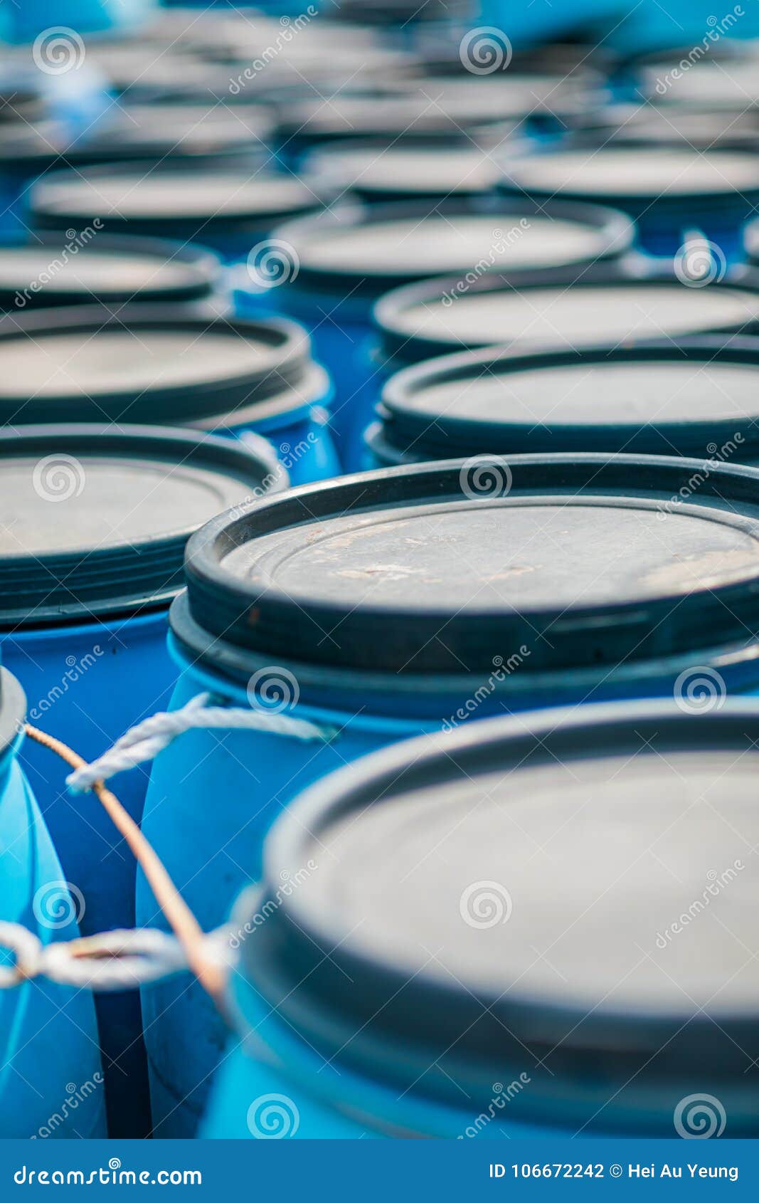 Groups of blue barrels stock photo. Image of groups - 106672242