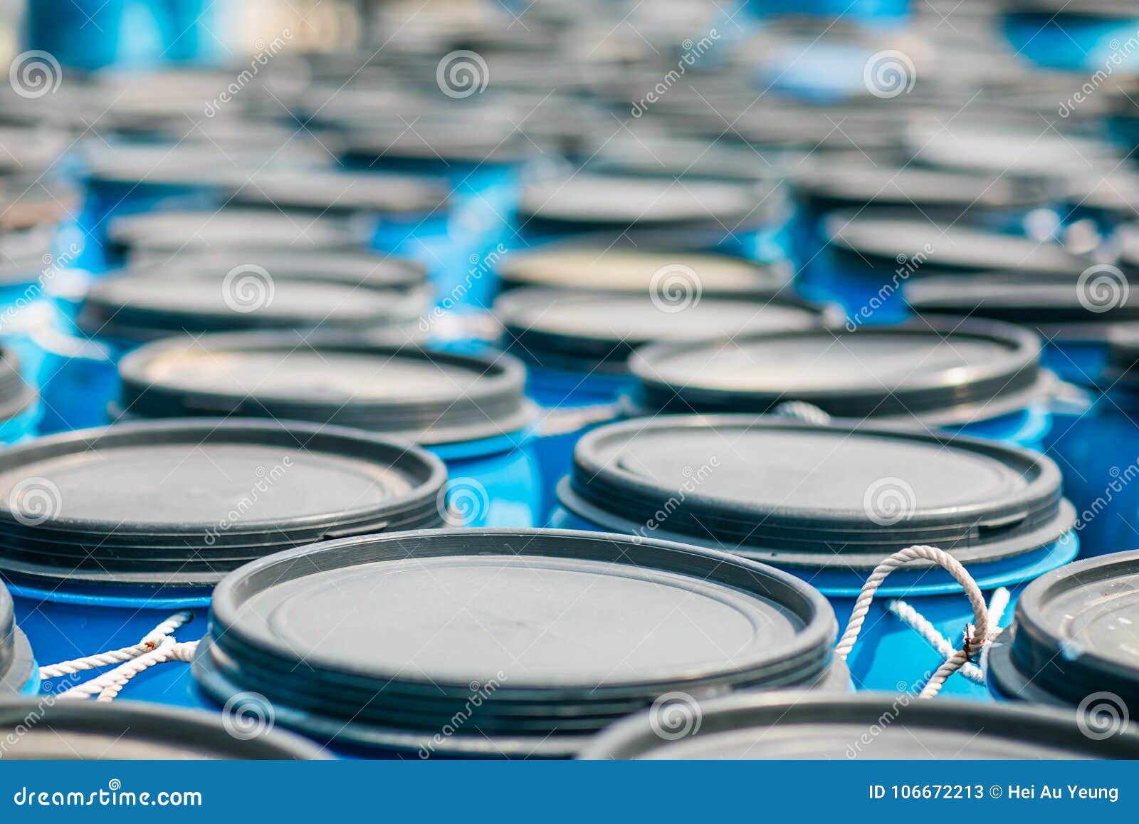 Groups of blue barrels stock image. Image of groups - 106672213