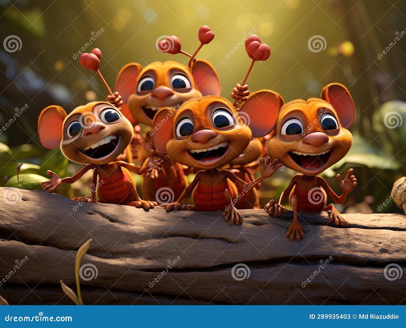 Groups of Cute Ants Insect stock illustration. Illustration of carnival ...
