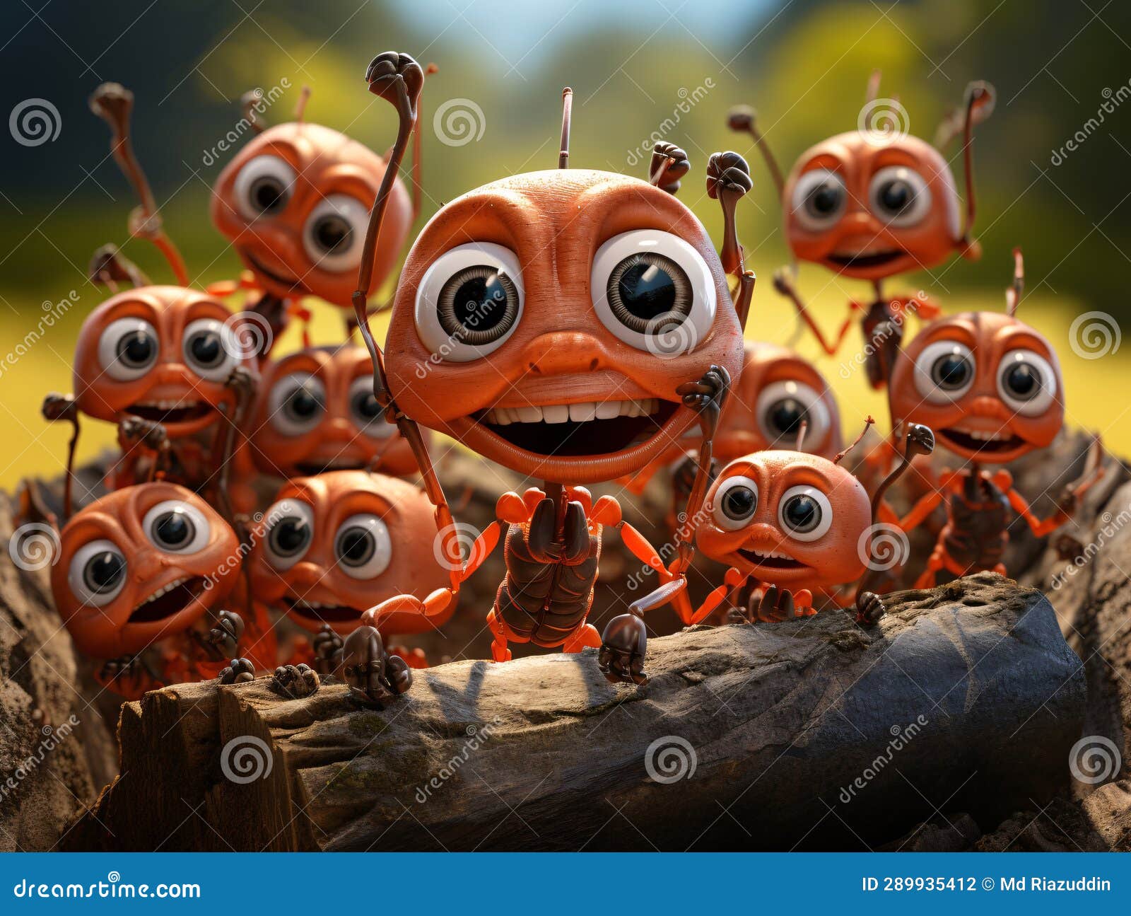 Groups of Cute Ants Insect stock illustration. Illustration of ants ...
