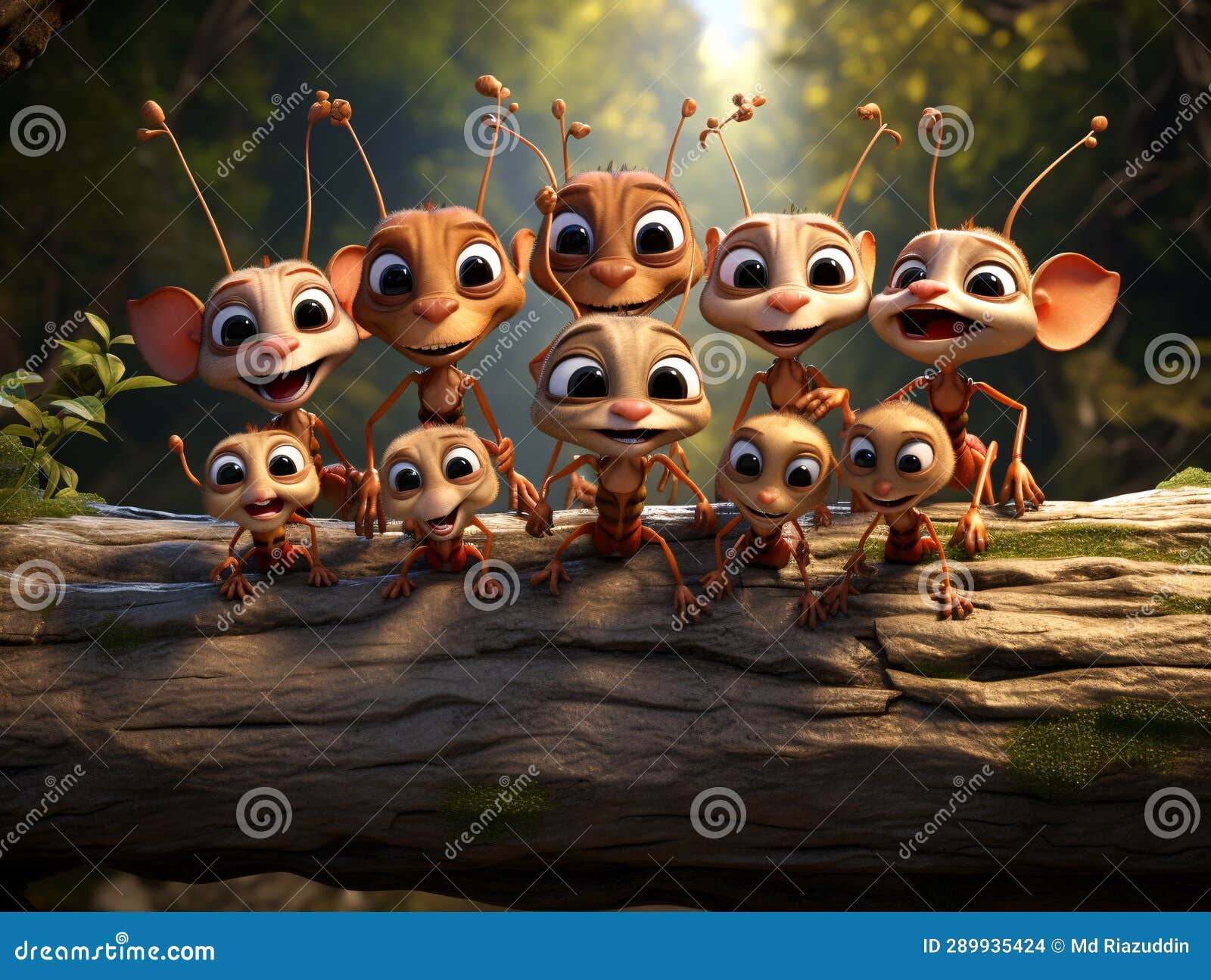 Groups of Cute Ants Insect stock illustration. Illustration of park ...