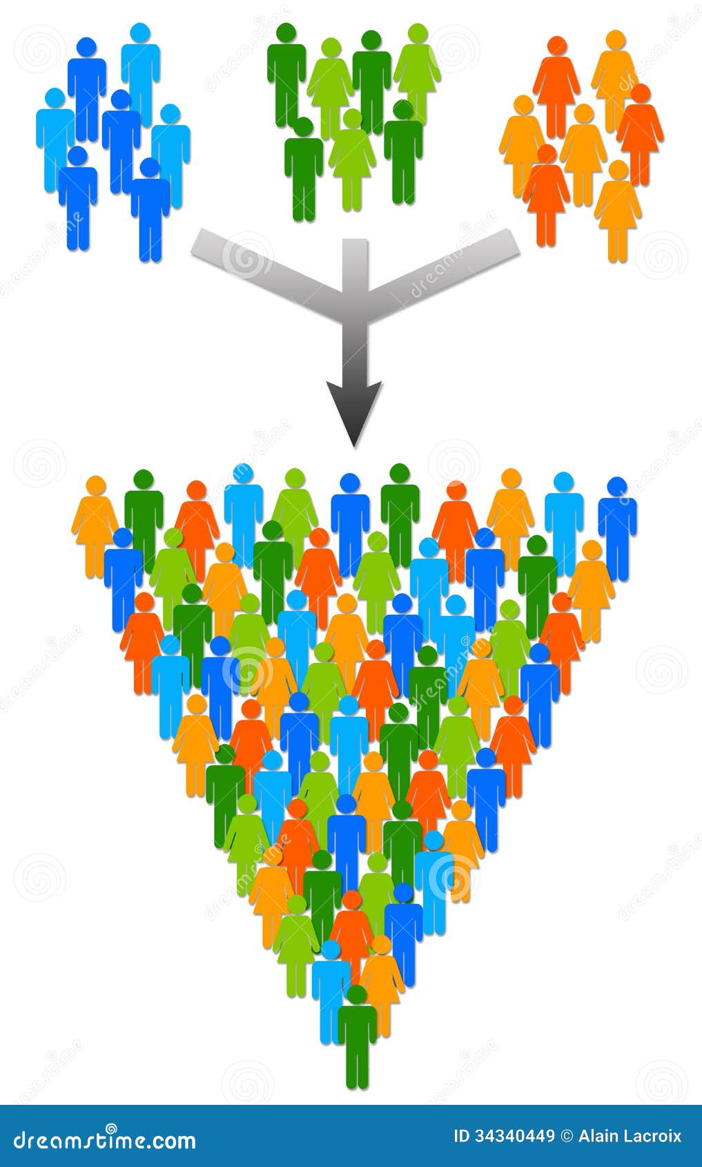 Groups Of Persons Icon. Business Team Person, Office Teamwork People ...