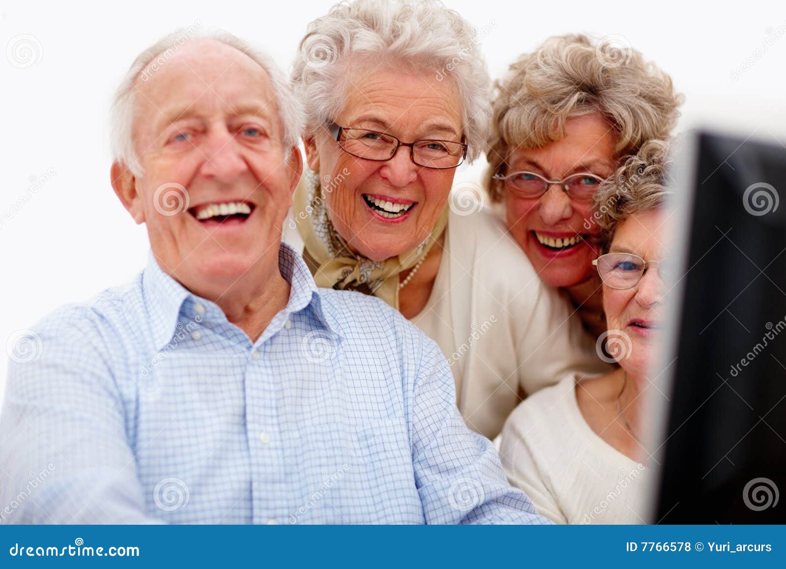 Groups - Mature People Using Computer Stock Photo - Image of aging ...