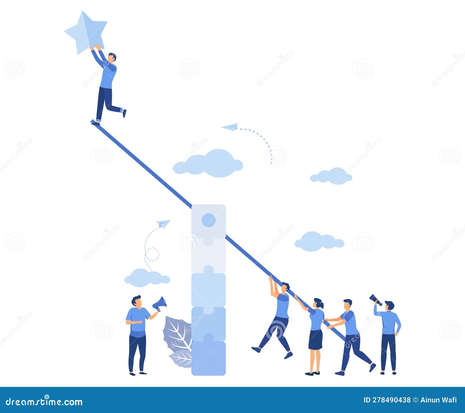 Groups of People on a Swing and a Steady Pyramid of Puzzles, Teamwork ...