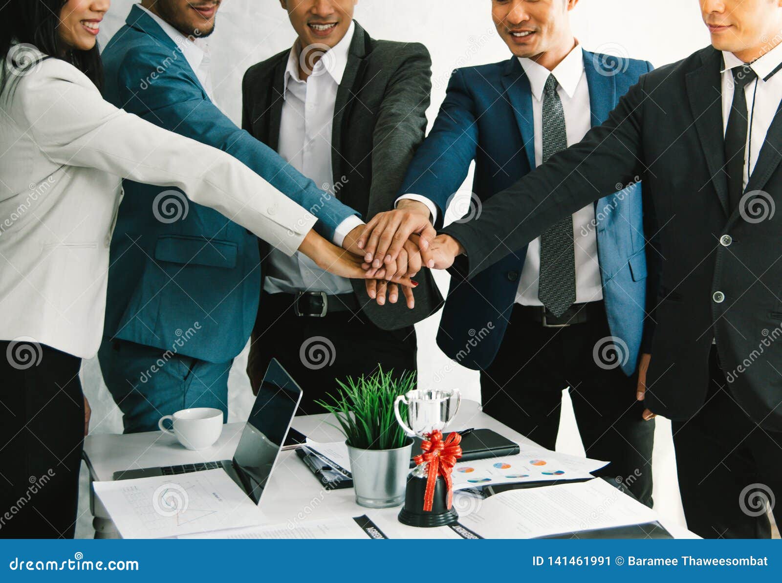 Groups Team New Business Launch Aspiration To the Future Stock Image ...