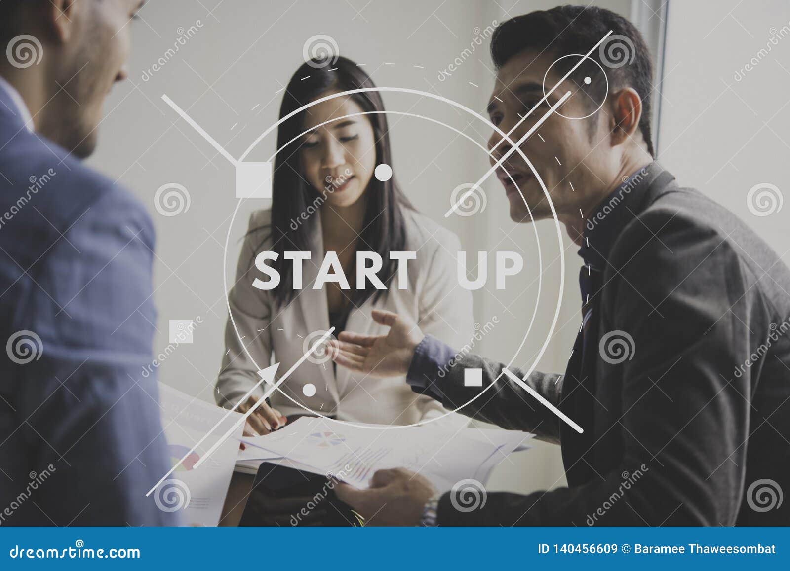 Groups Team New Start Up Business Launch Aspiration To the Future Stock ...