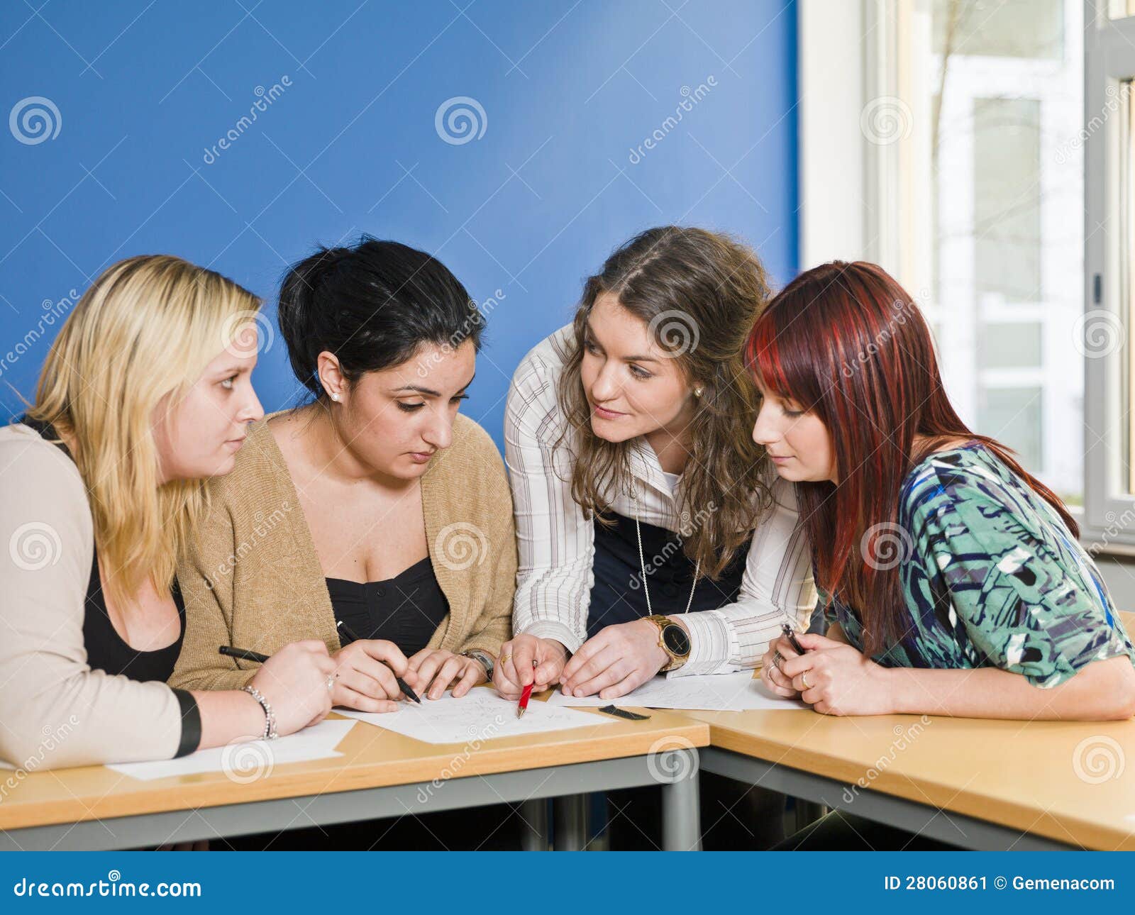 Groupwork stock image. Image of teacher, secondary, adults - 28060861