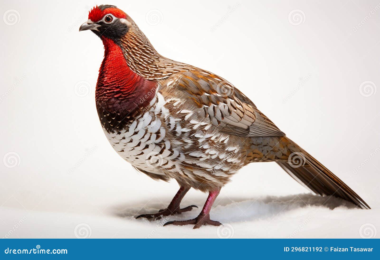 Grouse Against White Background -Generative Ai Stock Illustration ...