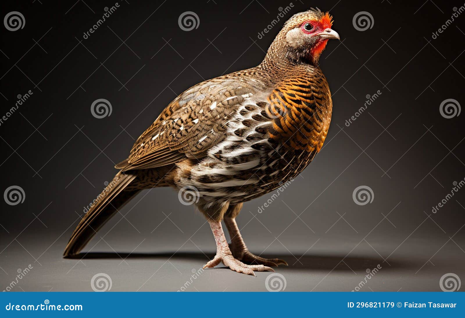A Grouse on a White Background -Generative Ai Stock Image - Image of ...