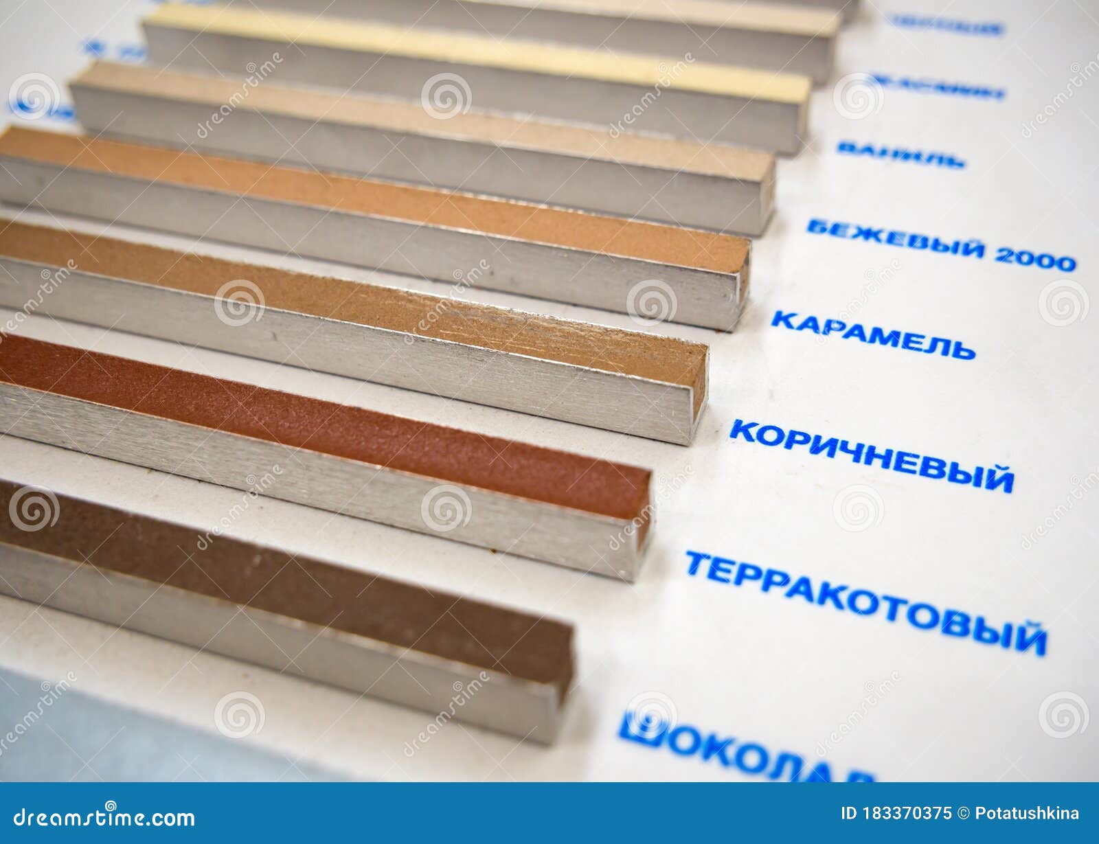 Grout Samples for Tiles in Different Colors Stock Image - Image of ...
