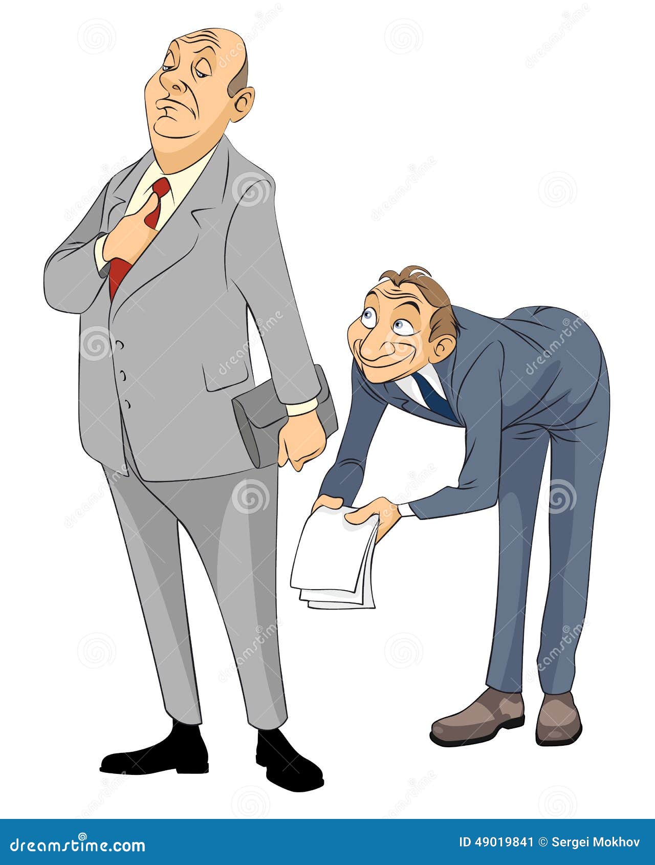 Grovel in business stock vector. Illustration of humorous - 49019841