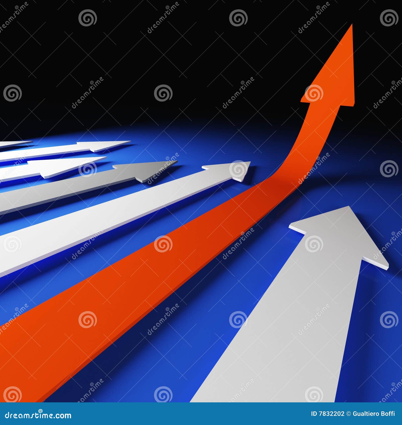 Grow arrow stat stock illustration. Illustration of concept - 7832202