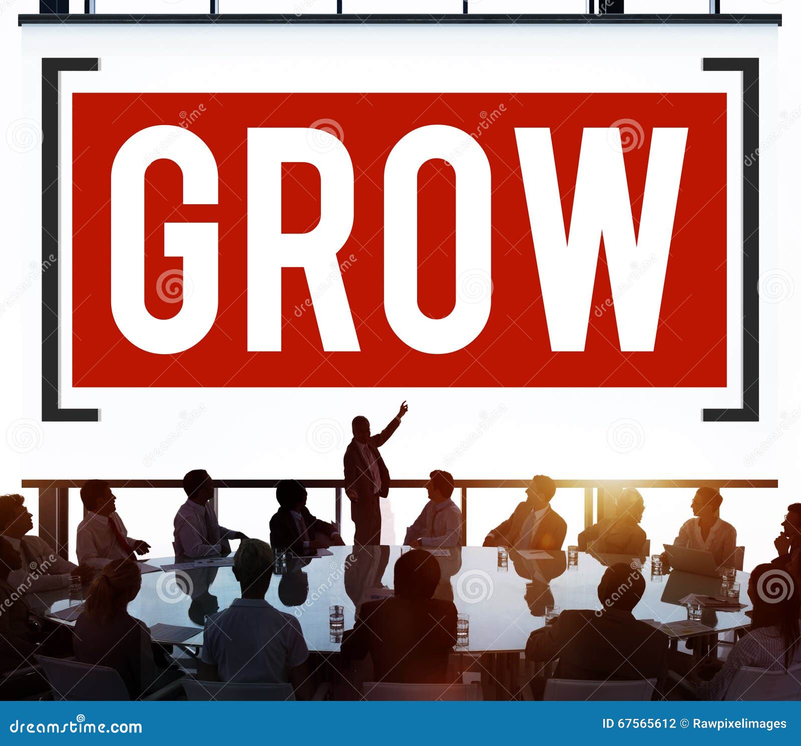 Grow Growth Development Improvement Change Concept Stock Photo - Image ...