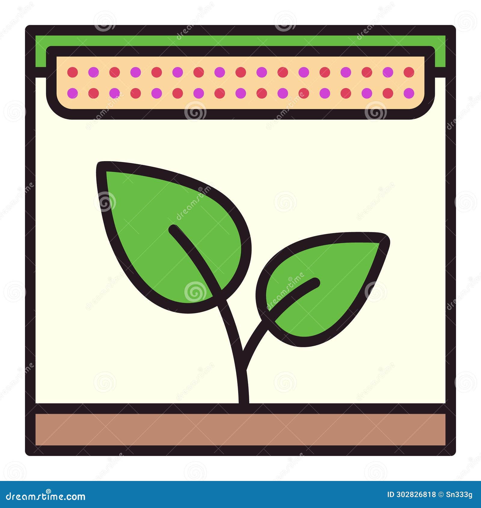 Grow Light Vector Phyto Lamp Modern Icon or Symbol Stock Vector ...