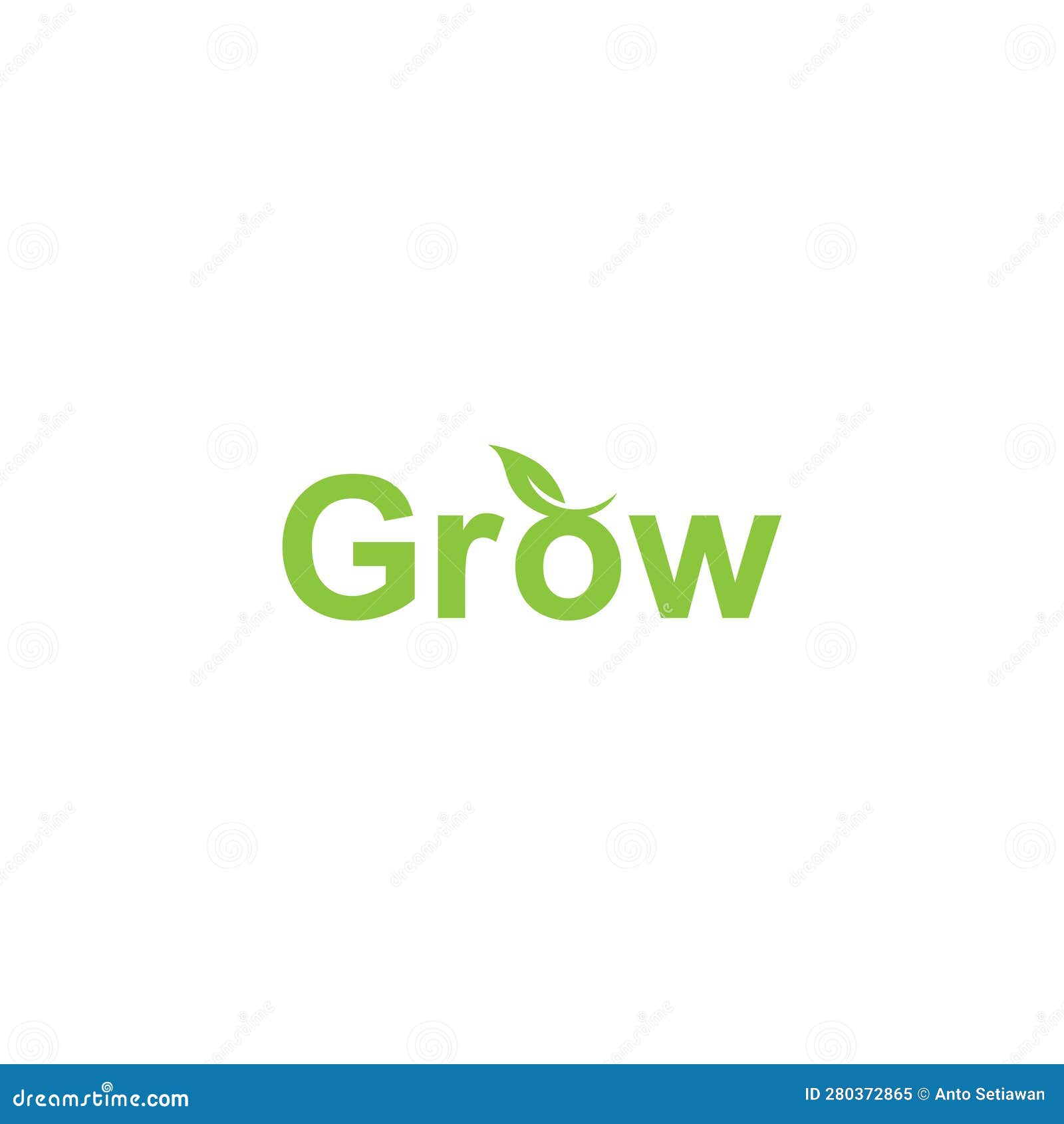 Grow Logo Design. Grow Eco Natural Design Stock Vector - Illustration ...