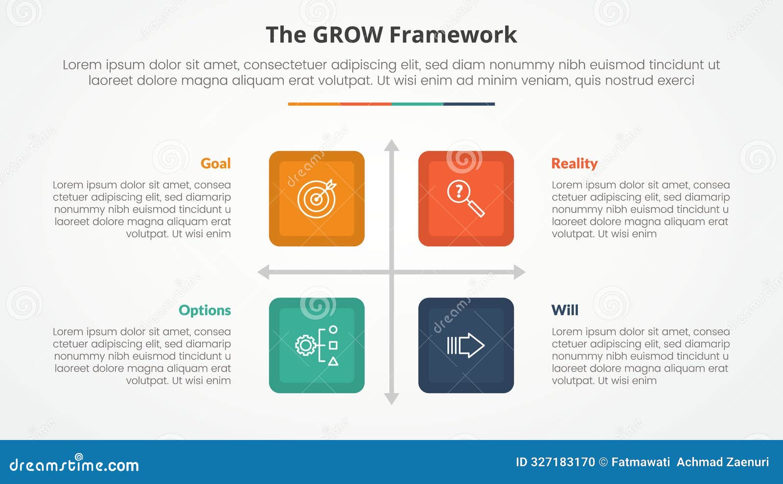 GROW Model Coaching Infographic Concept For Slide Presentation With ...