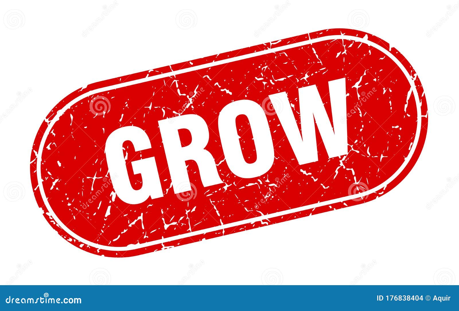 Grow Sign. Grow Grunge Stamp Stock Vector - Illustration of button ...