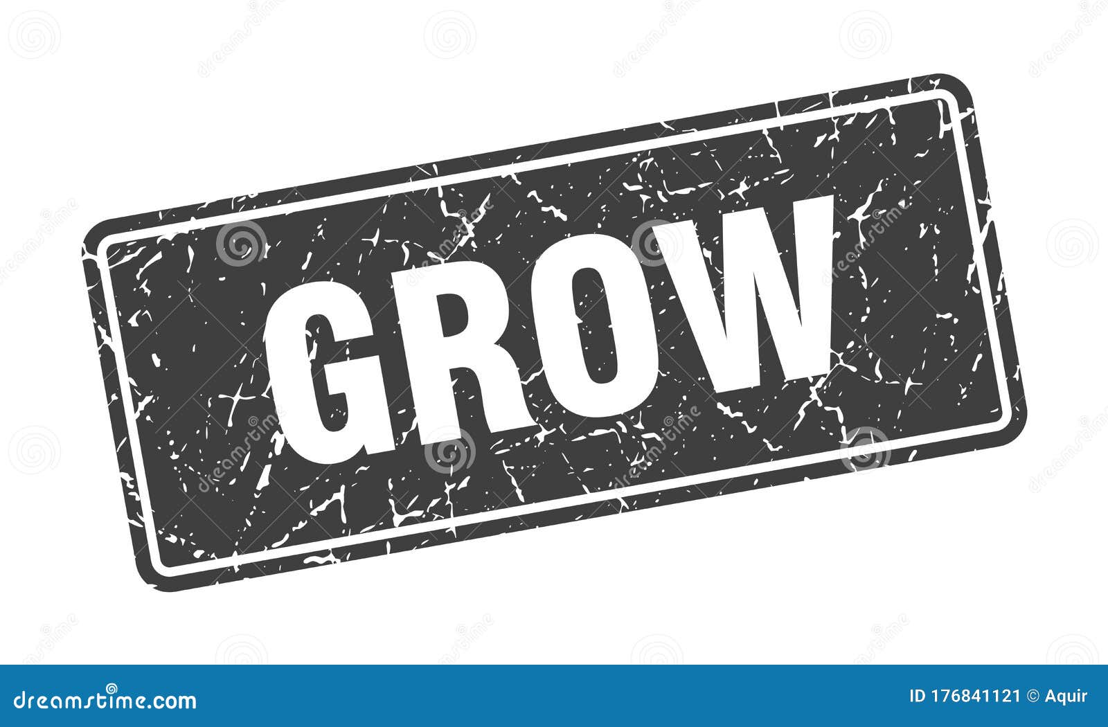 Grow Sign. Grow Grunge Stamp Stock Vector - Illustration of price ...