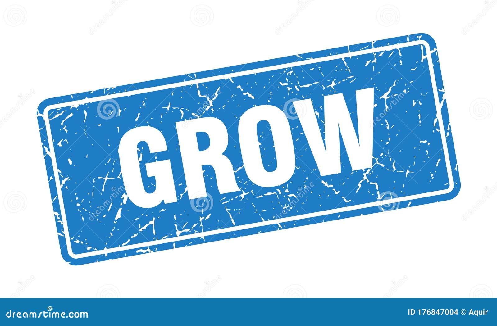 Grow Sign. Grow Grunge Stamp Stock Vector - Illustration of grungy ...