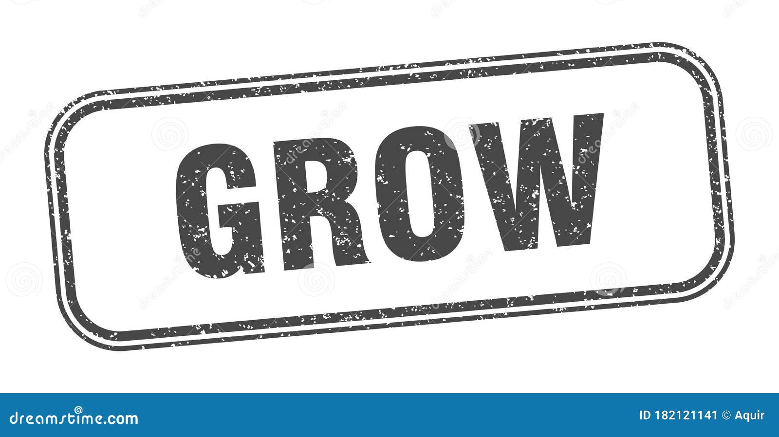Grow Stamp. Grow Square Grunge Sign Stock Vector - Illustration of ...