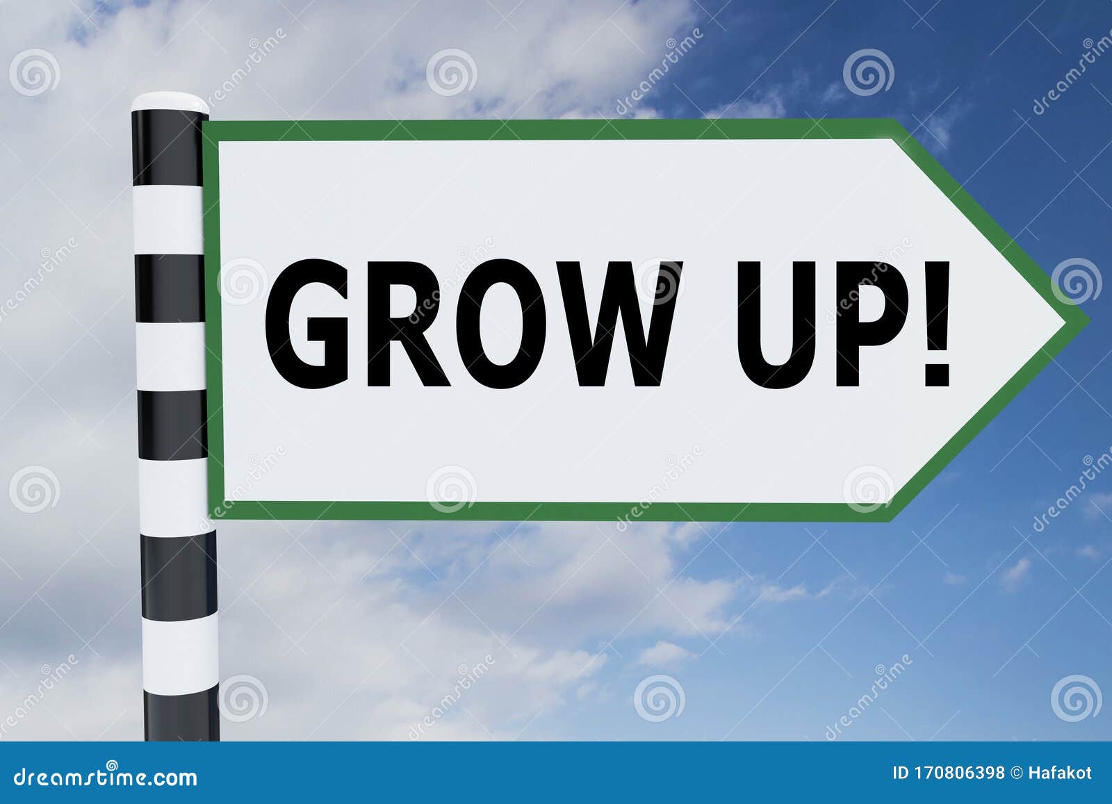 GROW UP! concept stock illustration. Illustration of color - 170806398
