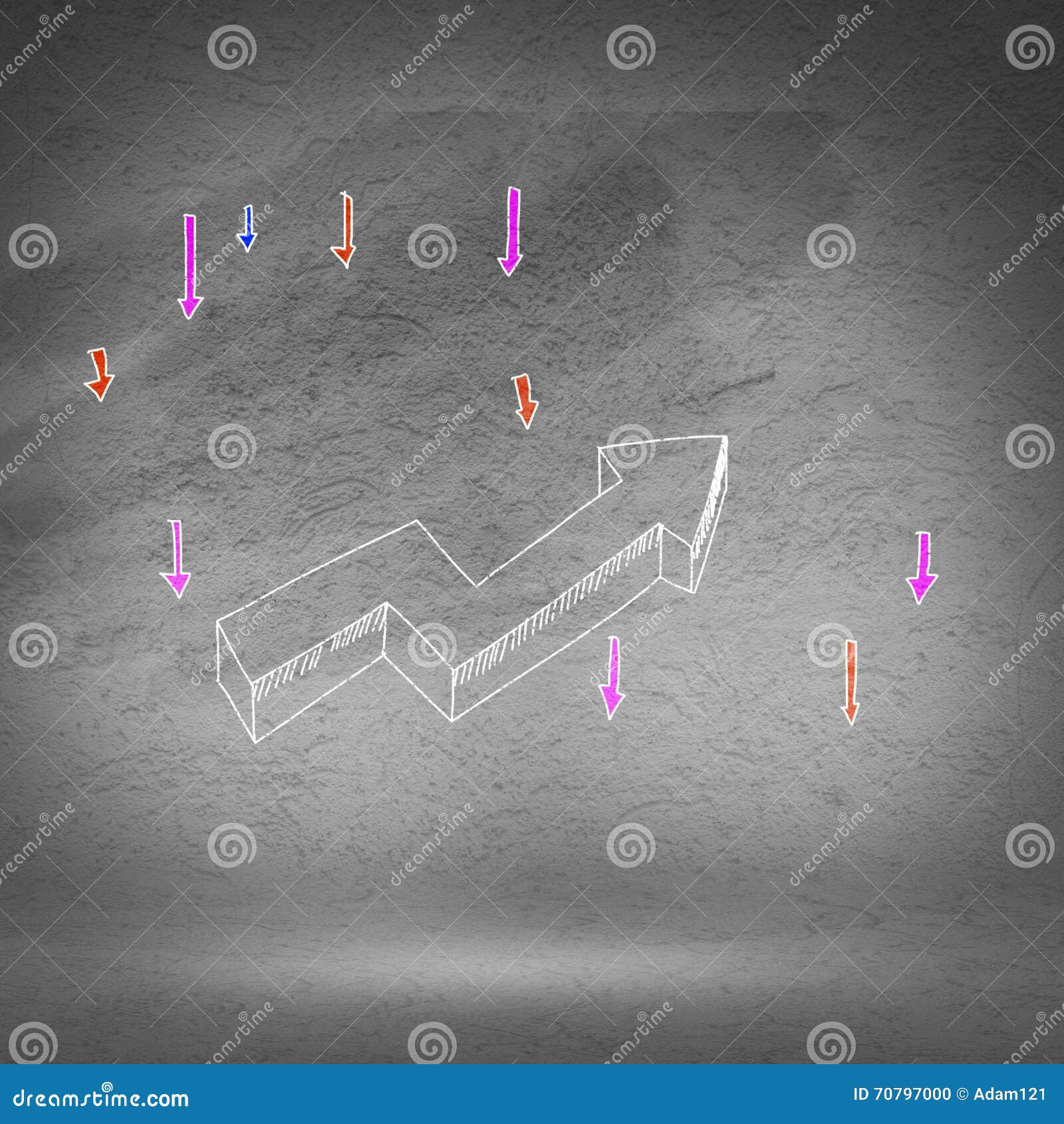 Growing arrow stock illustration. Illustration of lesson - 70797000