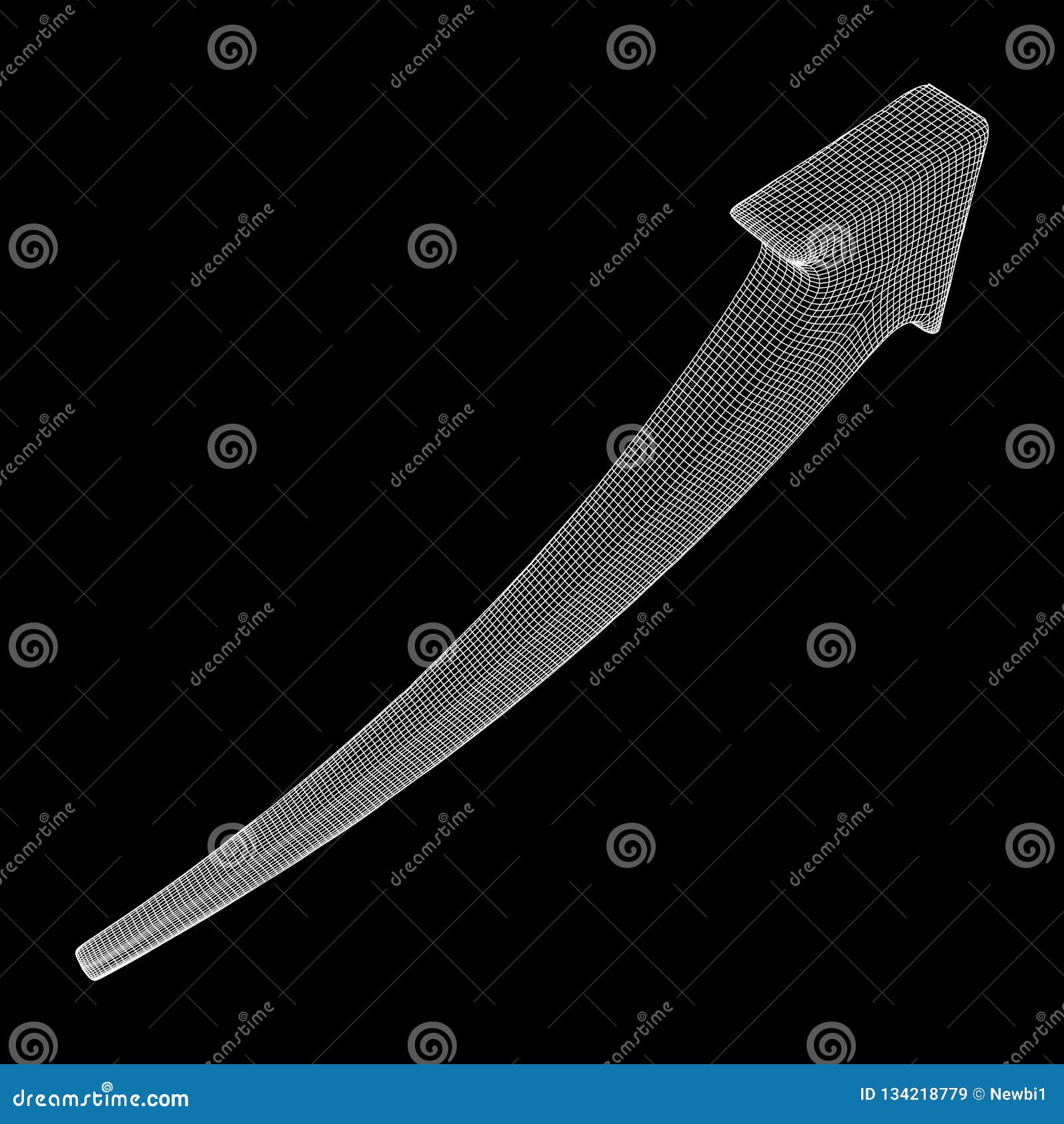 Growing arrow chart vector stock vector. Illustration of arrow - 134218779