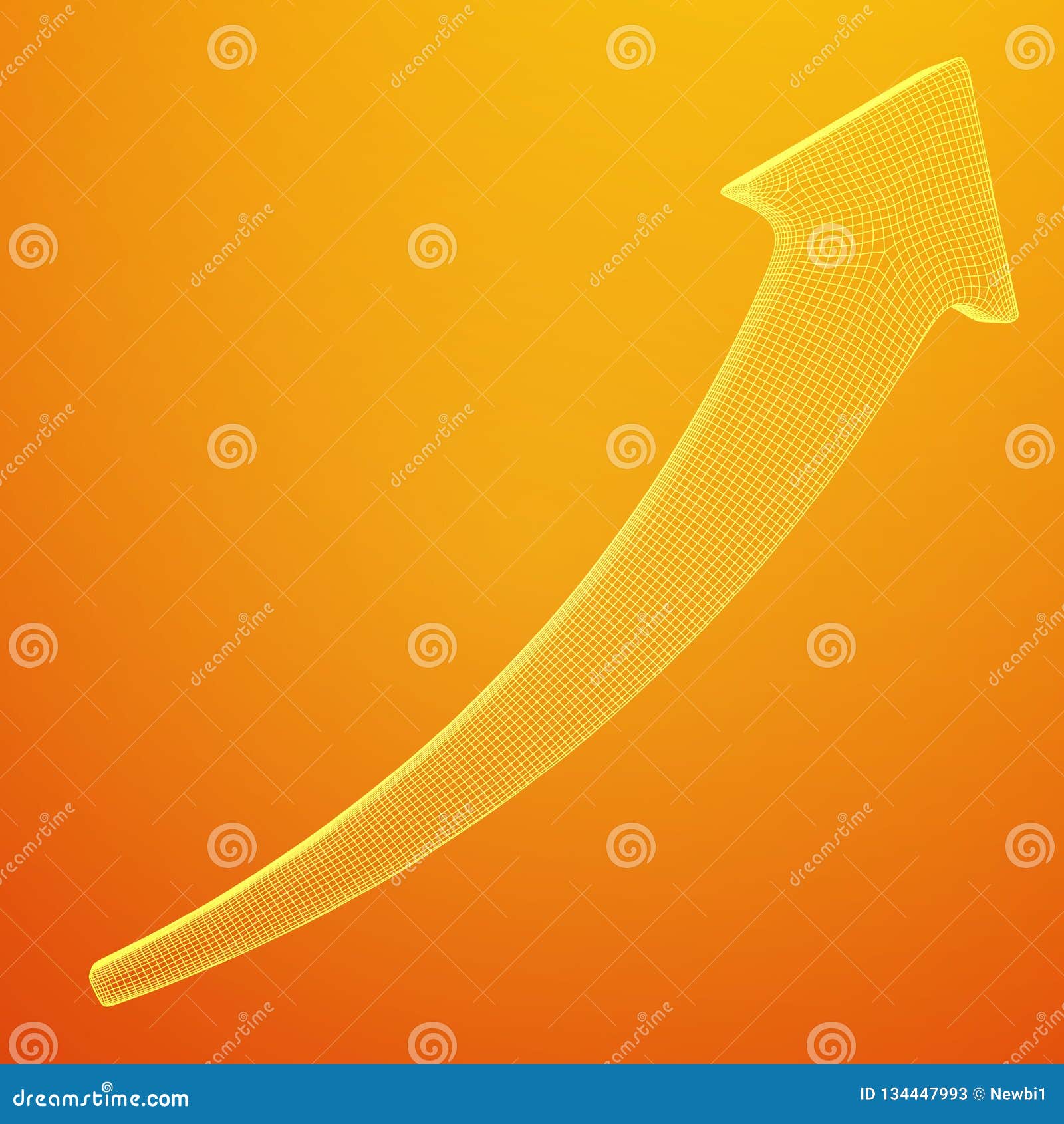 Growing arrow chart vector stock vector. Illustration of increase ...