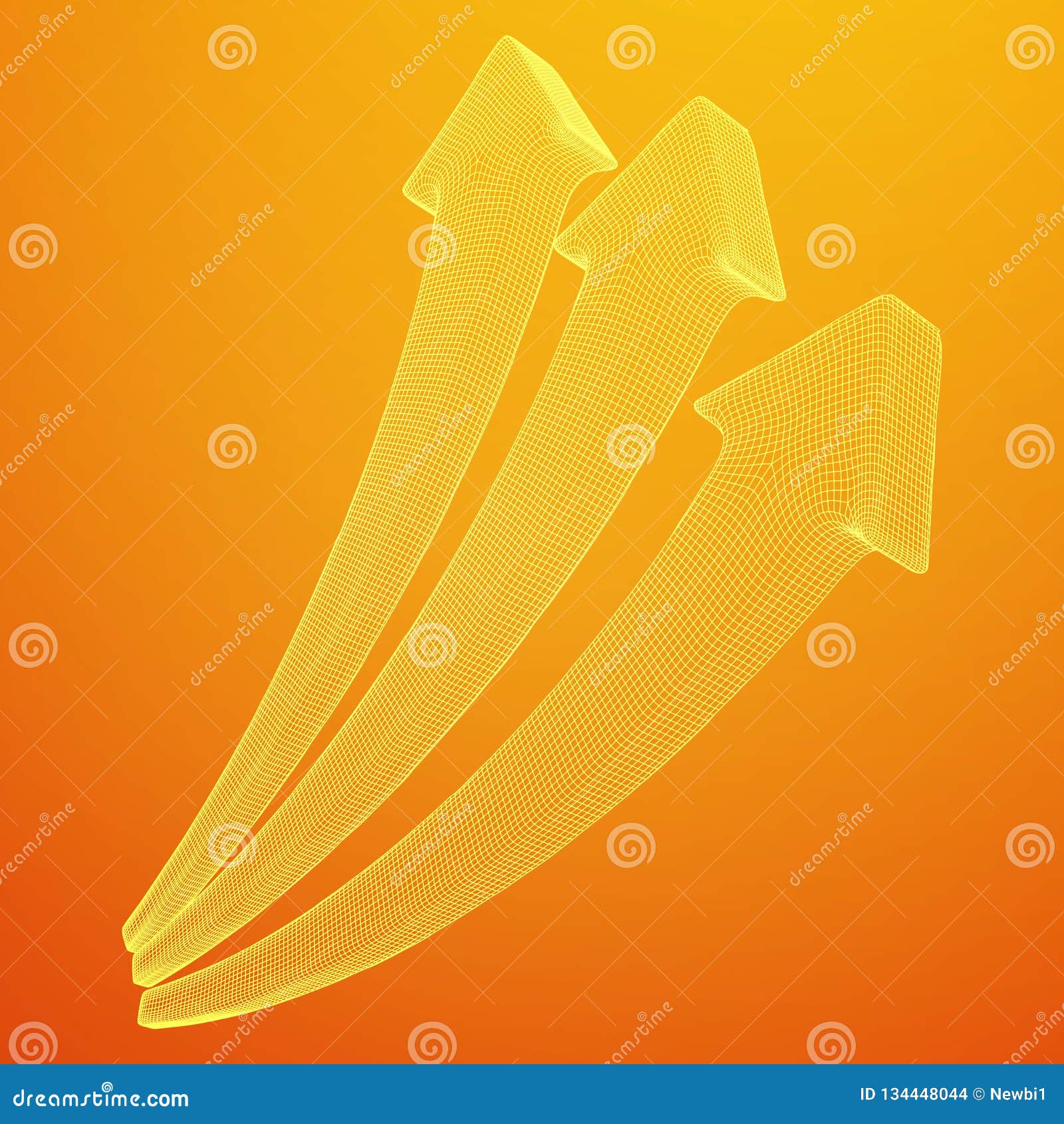 Growing arrow chart vector stock vector. Illustration of forecast ...