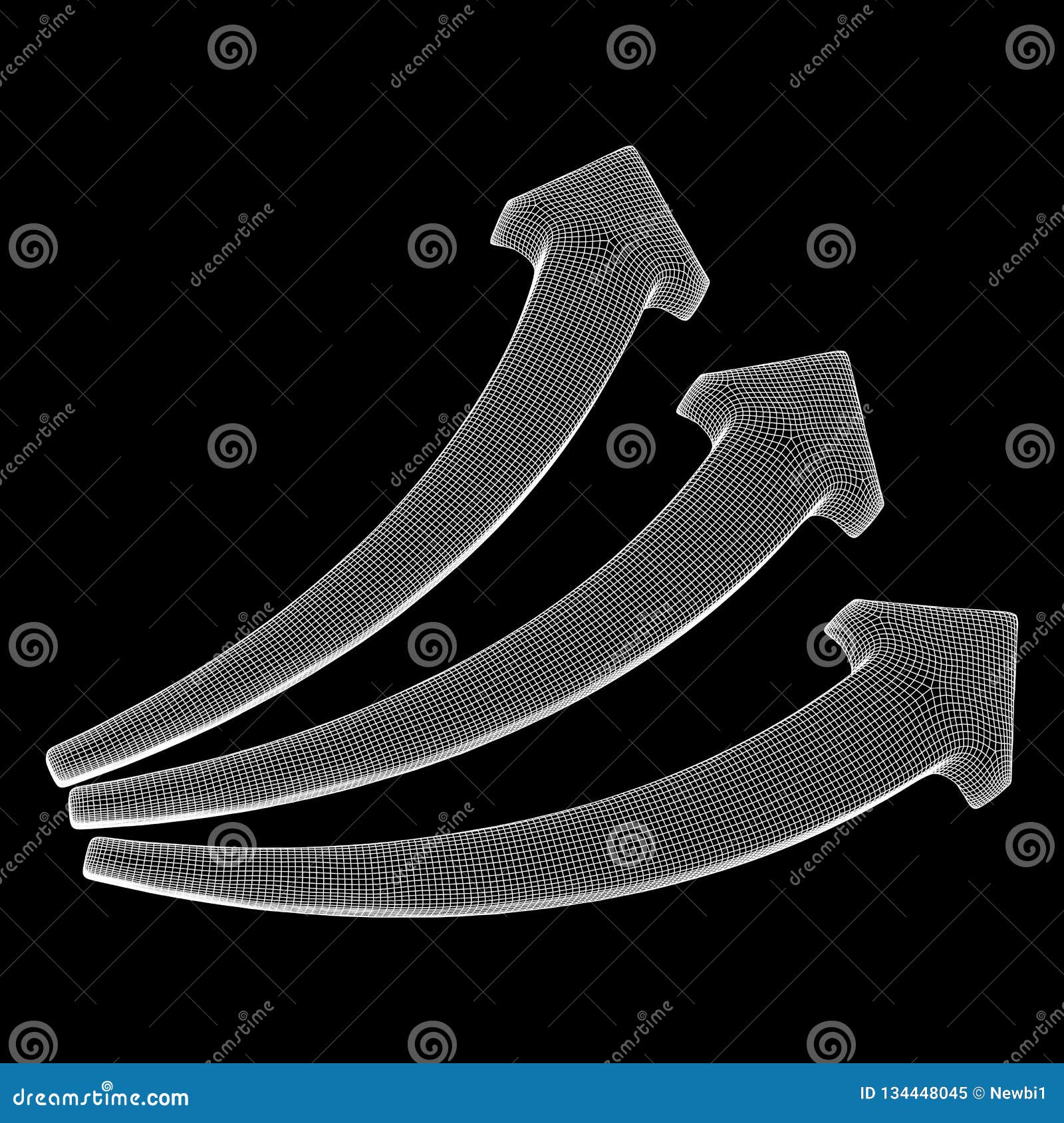 Growing arrow chart vector stock vector. Illustration of design - 134448045